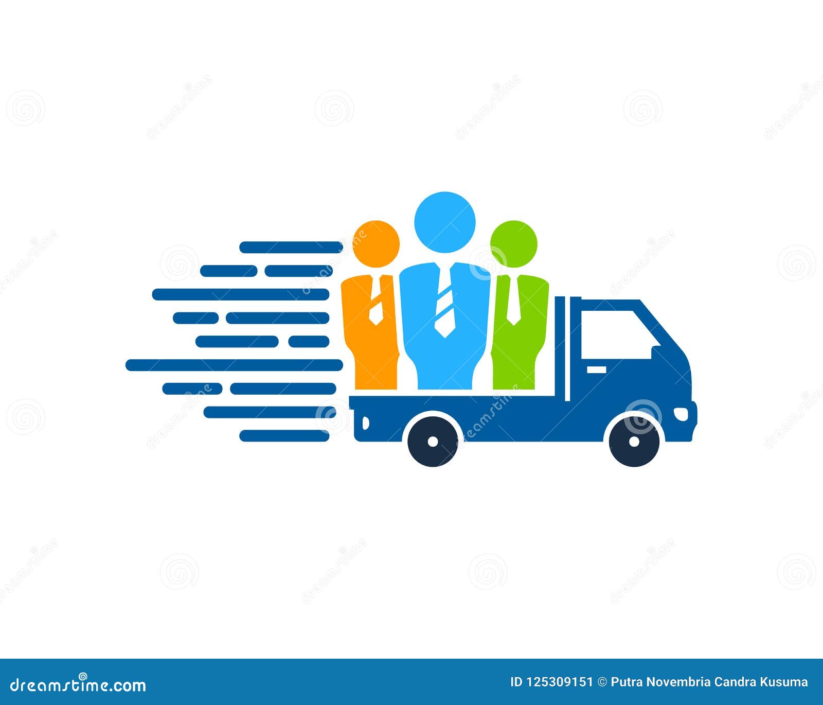 Job Delivery Logo Icon Design Stock Vector - Illustration of manager ...