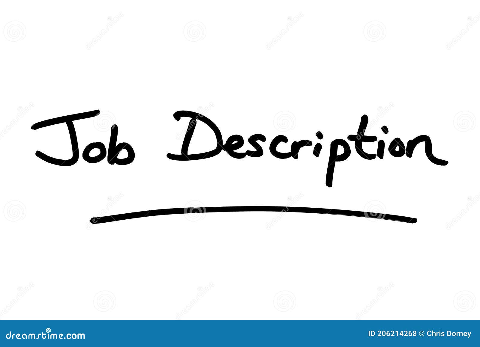 Job Description stock illustration. Illustration of memo - 206214268