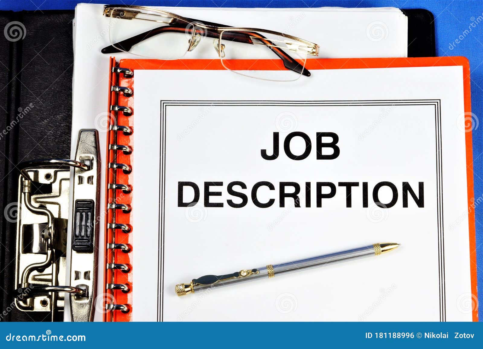 Job Description-text Label on the Planning Form in the Folder. Defining ...