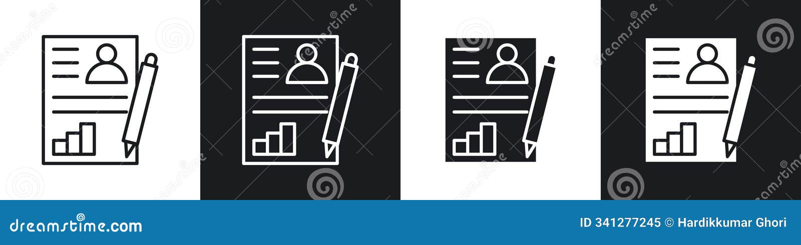 Job description icon stock vector. Illustration of letter - 341277245