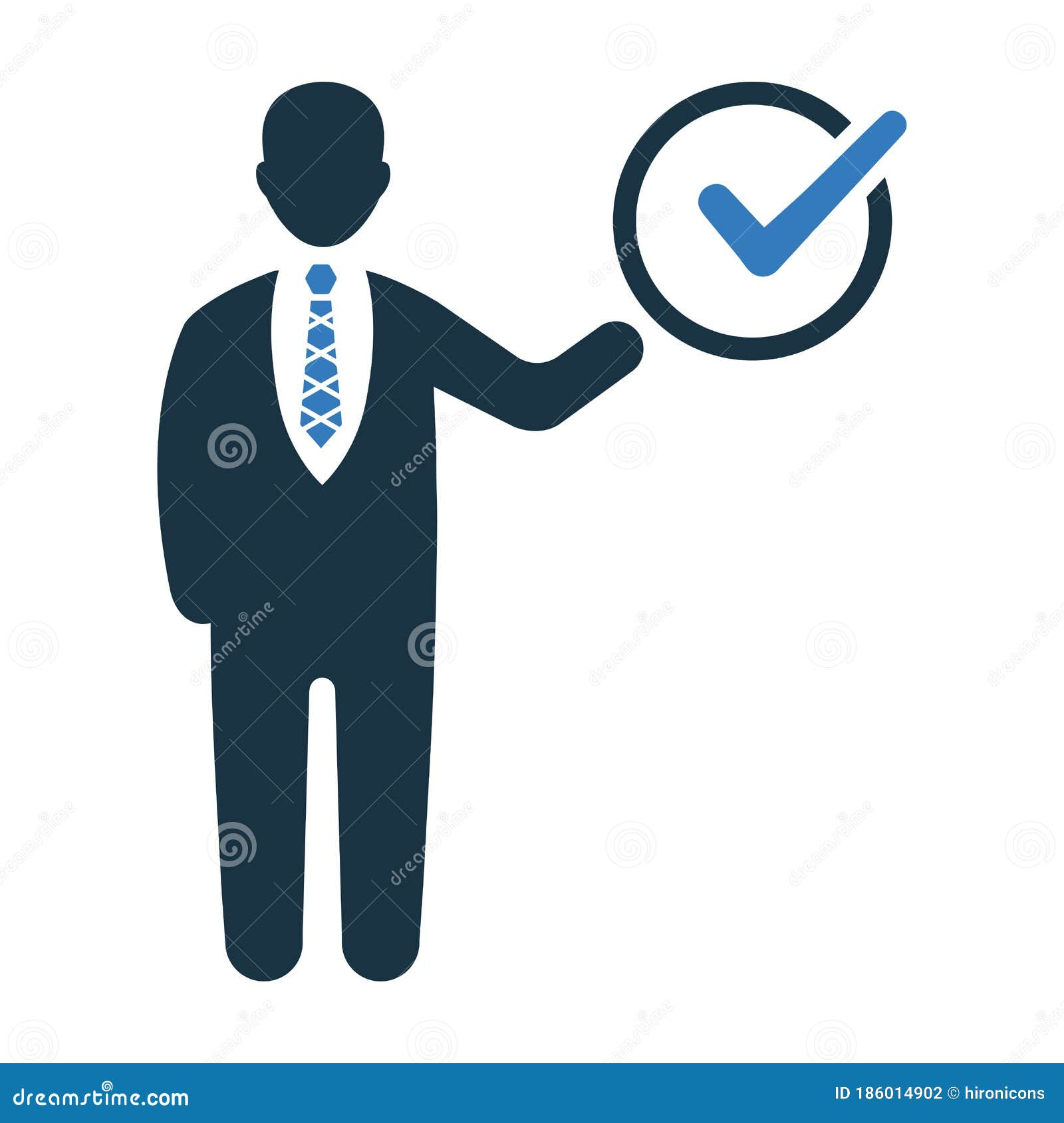 Job Done Icon, Work Completed, Approved Stock Vector - Illustration of ...