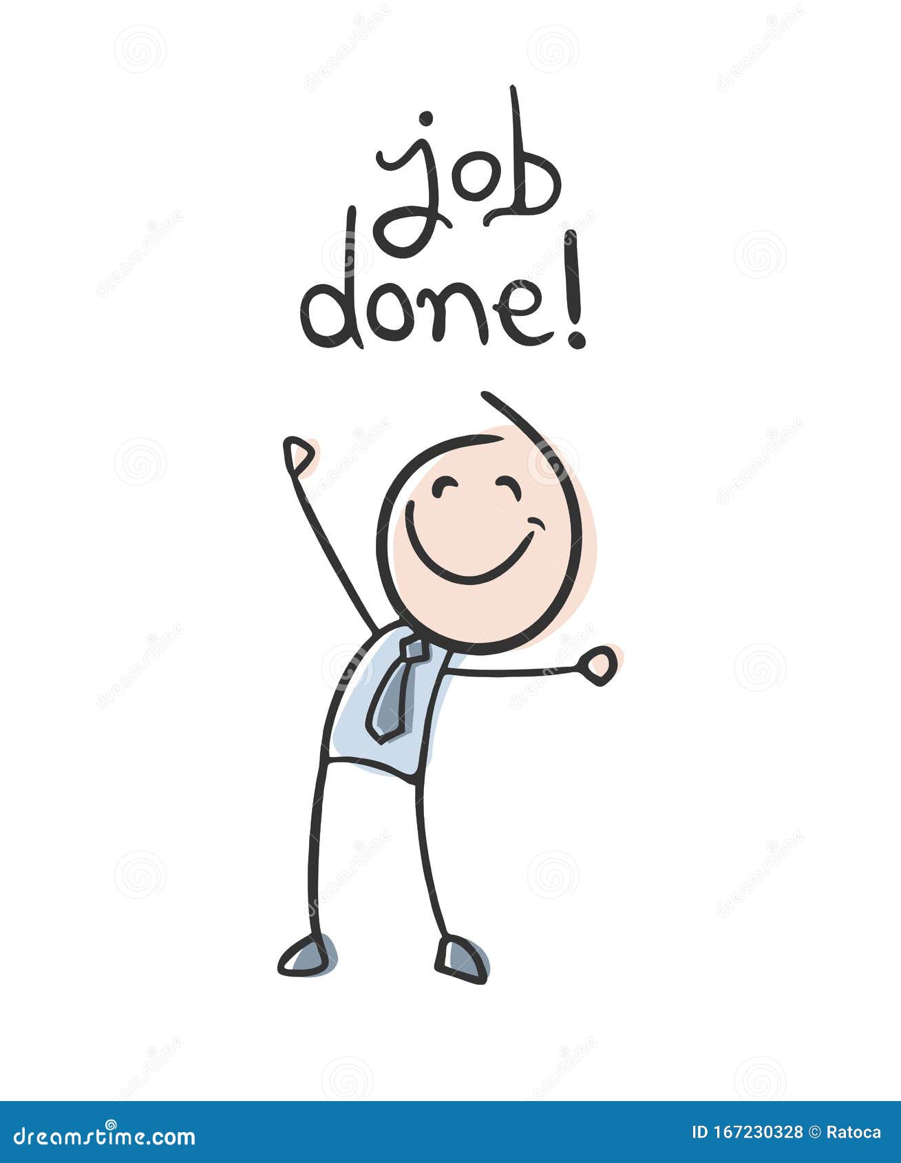 Job done message stock vector. Illustration of concept - 167230328