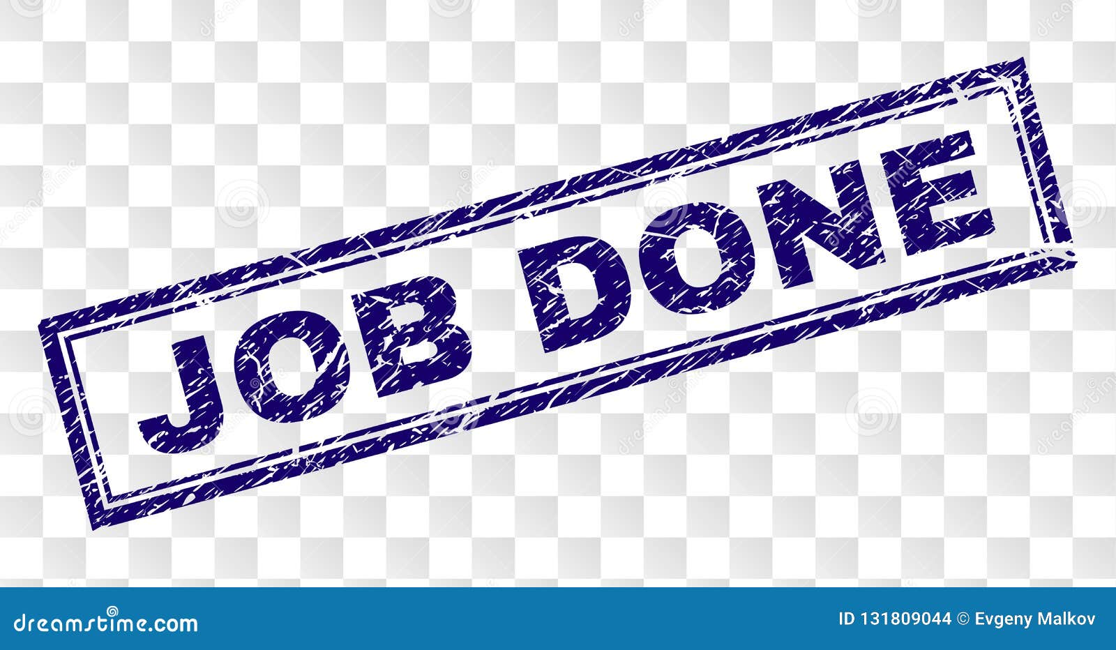 Grunge JOB DONE Rectangle Stamp Stock Vector - Illustration of dirty ...