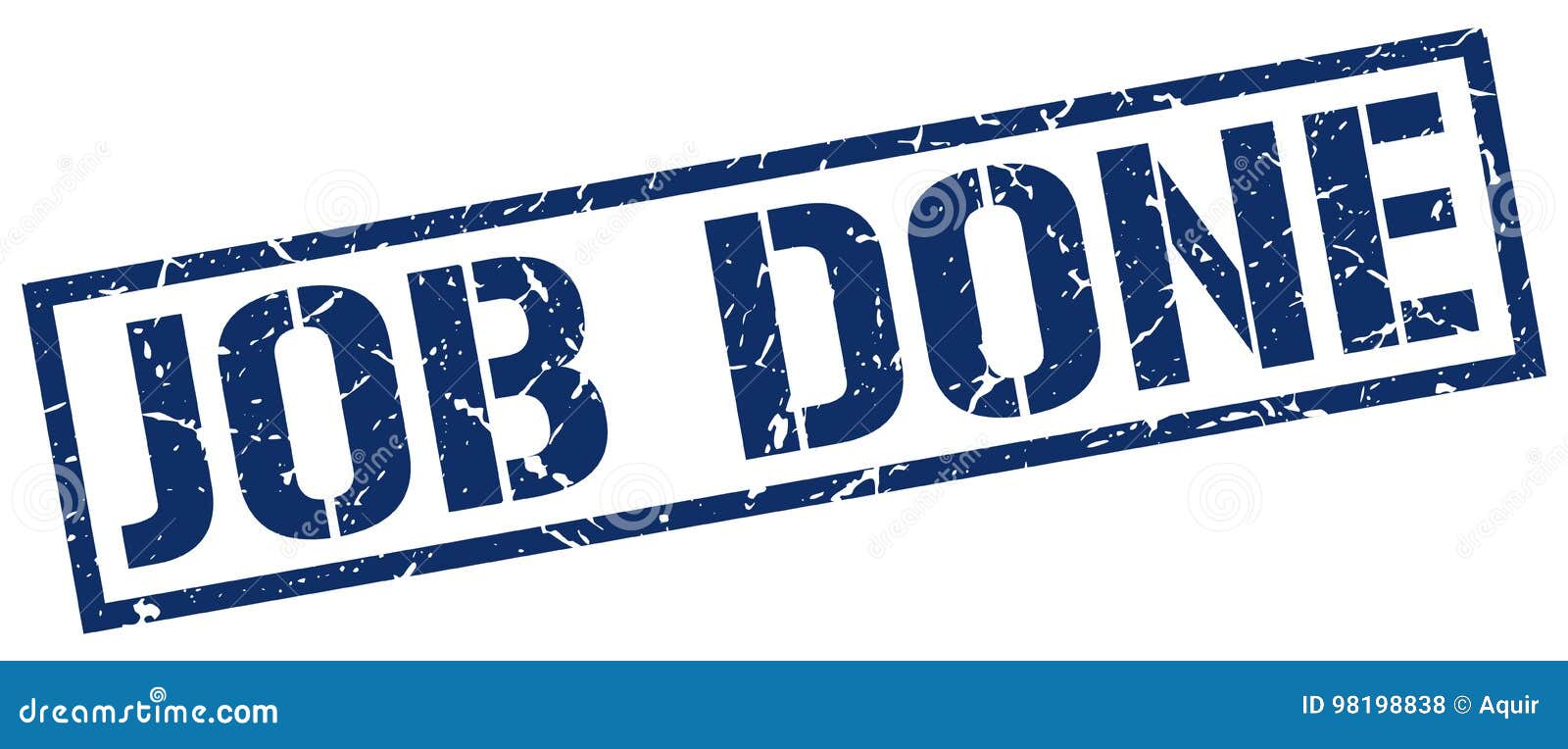 Job done stamp stock vector. Illustration of white, label - 98198838