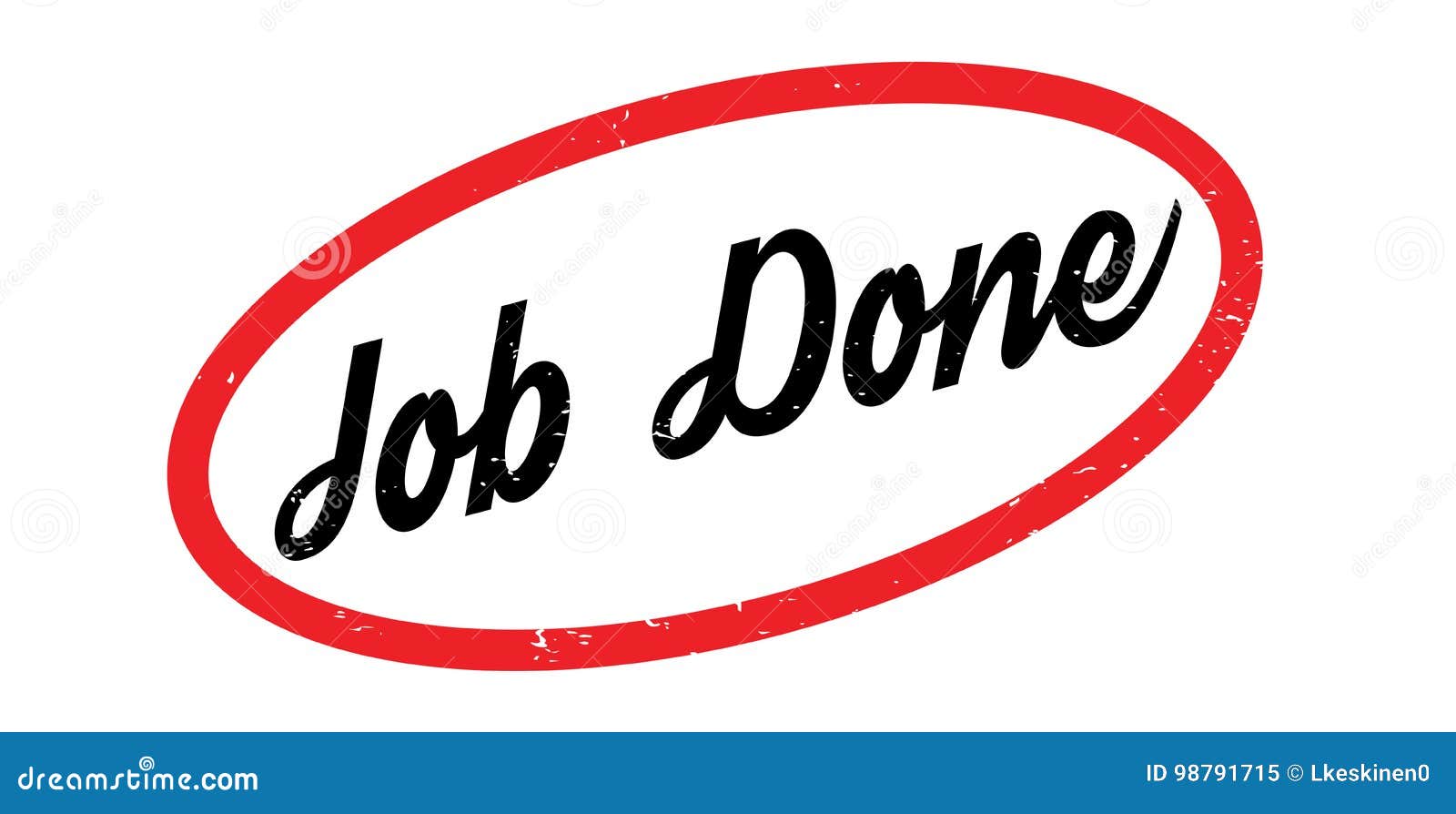 Job Done-Stempel vektor abbildung. Illustration von zeichen - 98791715
