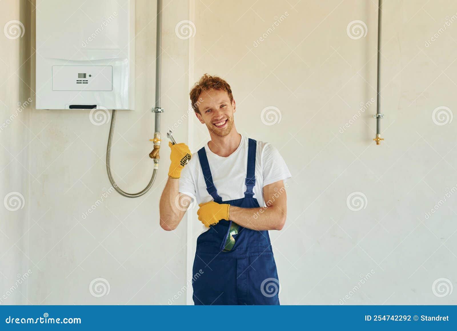 Job Is Done. Young Pottery Man With Finished Handmade Clay Product ...