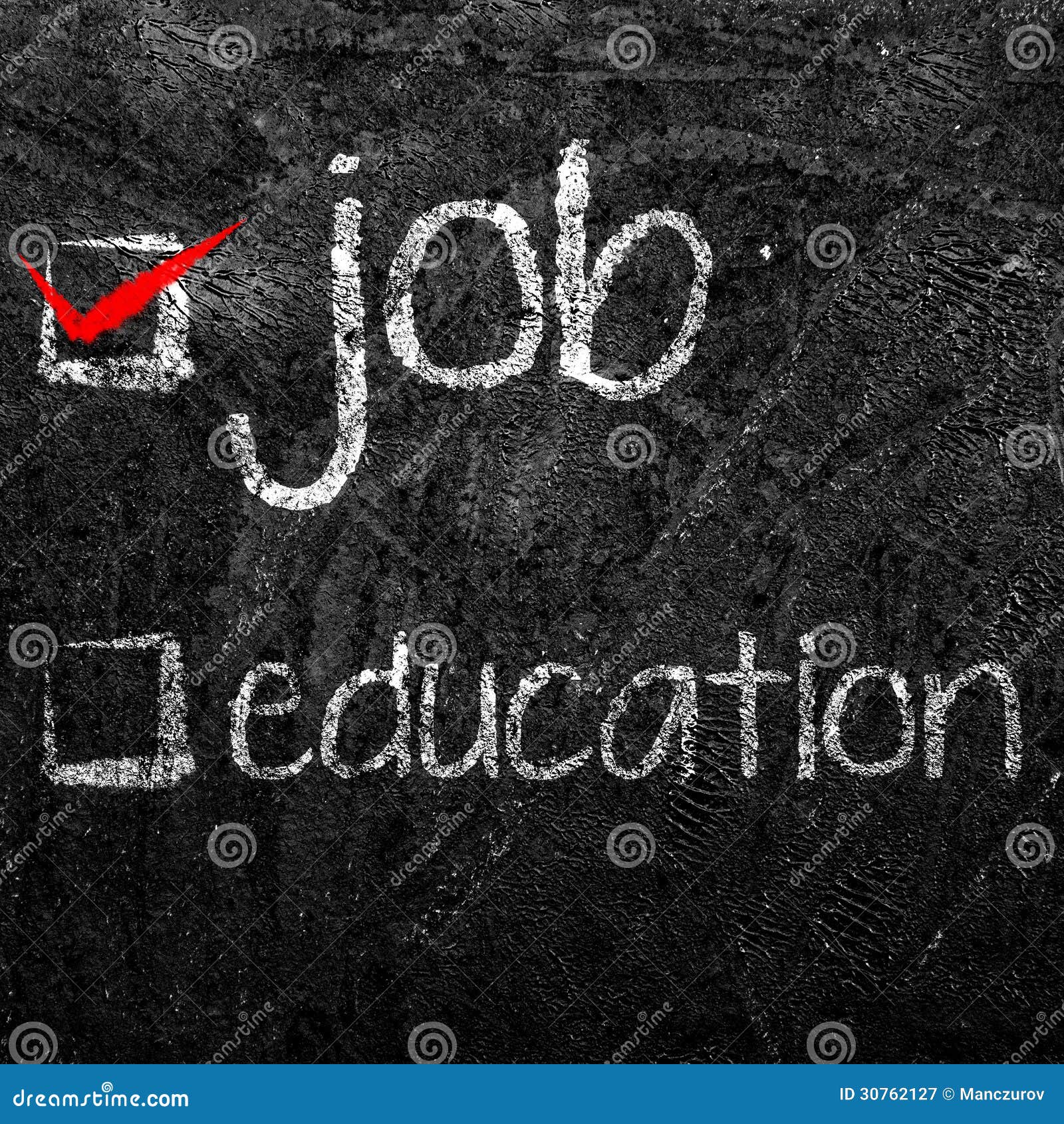 Job and Education Check Boxes. Stock Image - Image of uncertainty ...