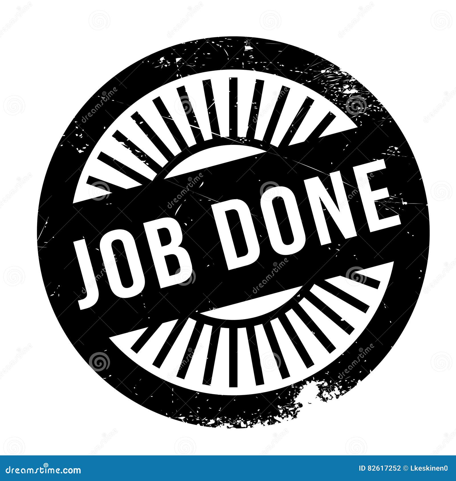 Job erfolgter Stempel vektor abbildung. Illustration von grungy - 82617252