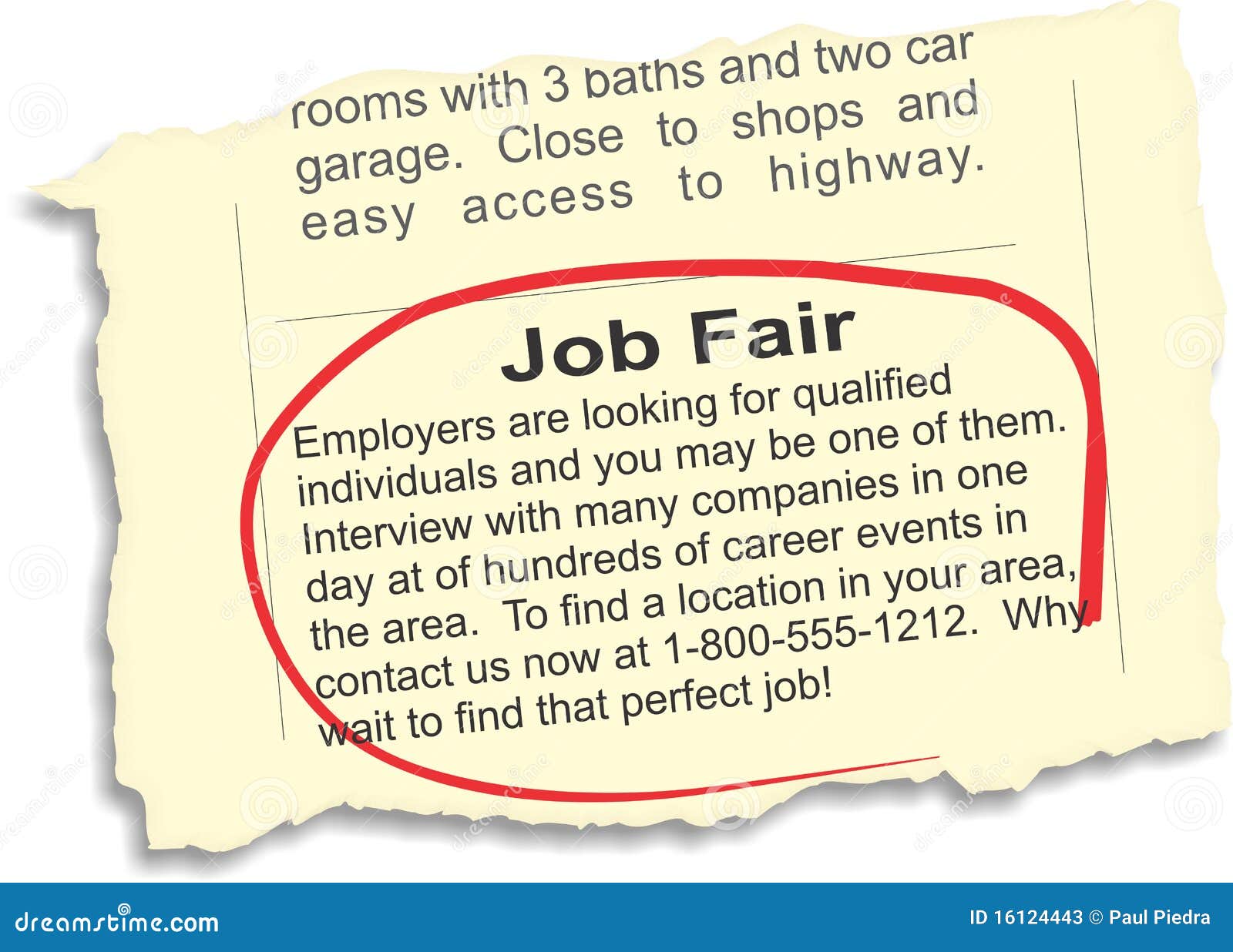 Job Fair Ad stock vector. Illustration of wanted, employ - 16124443