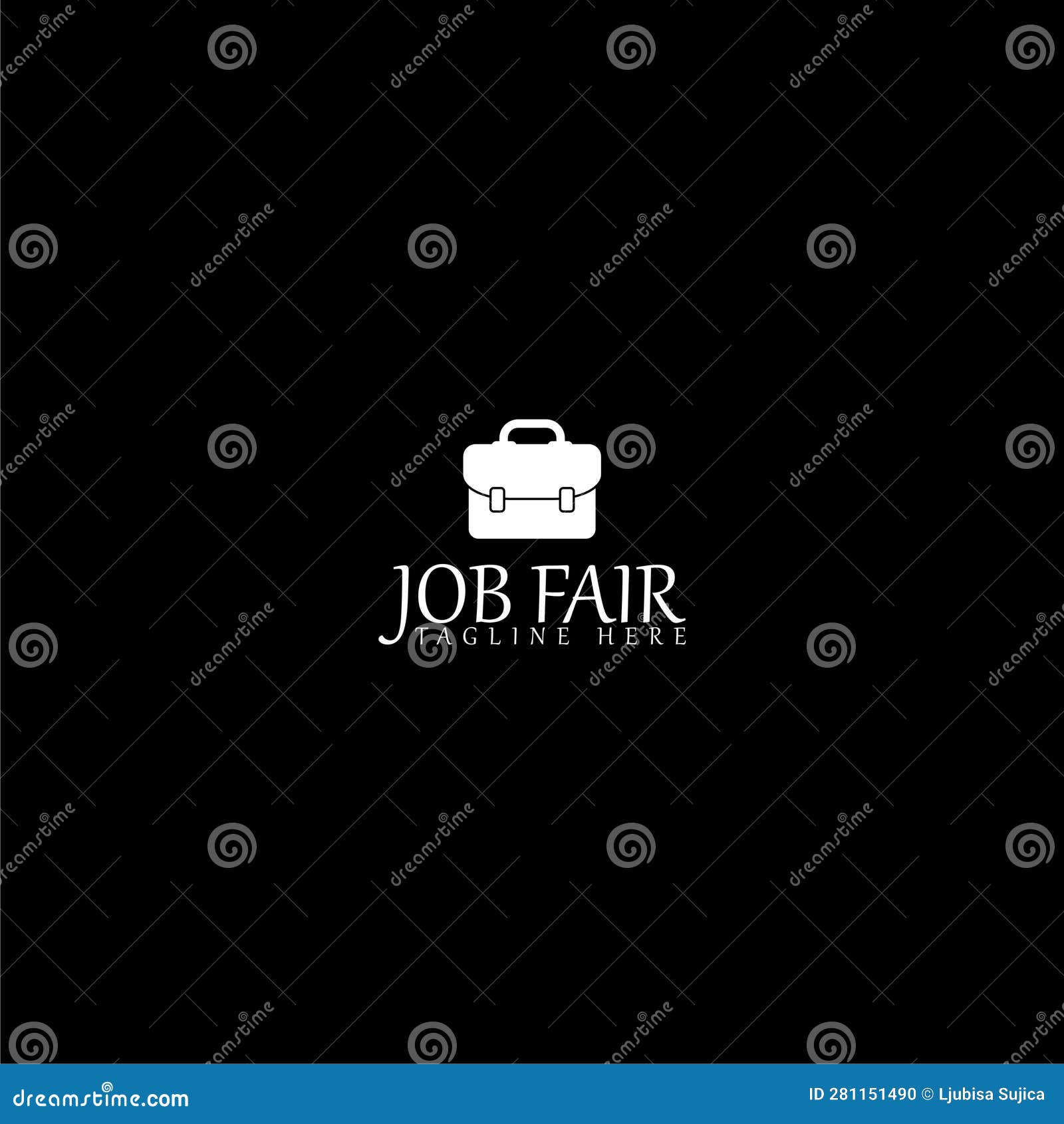 Job Fair Logo Icon Isolated on Transparent Background Stock Vector ...