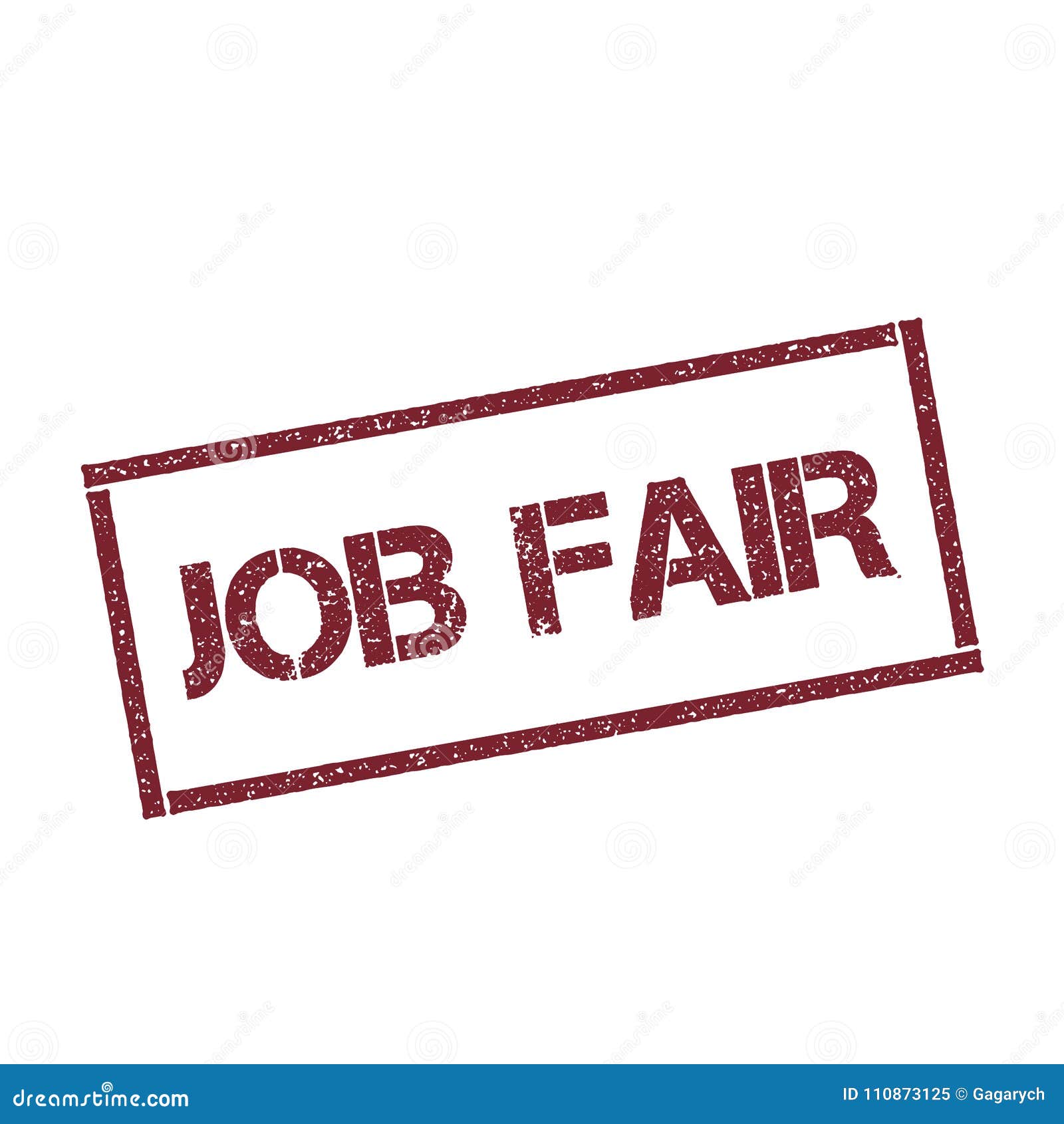 Job Fair Rectangular Stamp. Stock Vector - Illustration of design ...