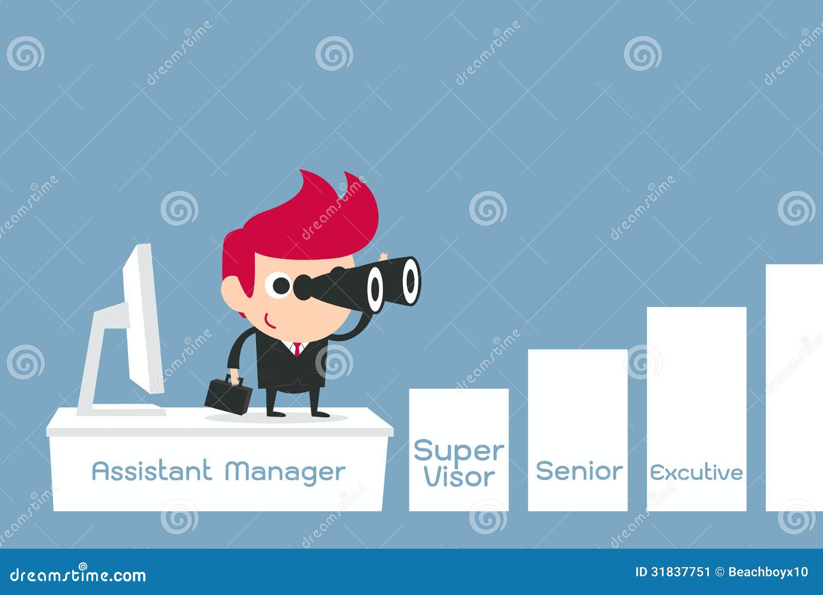 Cartoon Job Promotion Stock Illustrations – 2,697 Cartoon Job Promotion ...