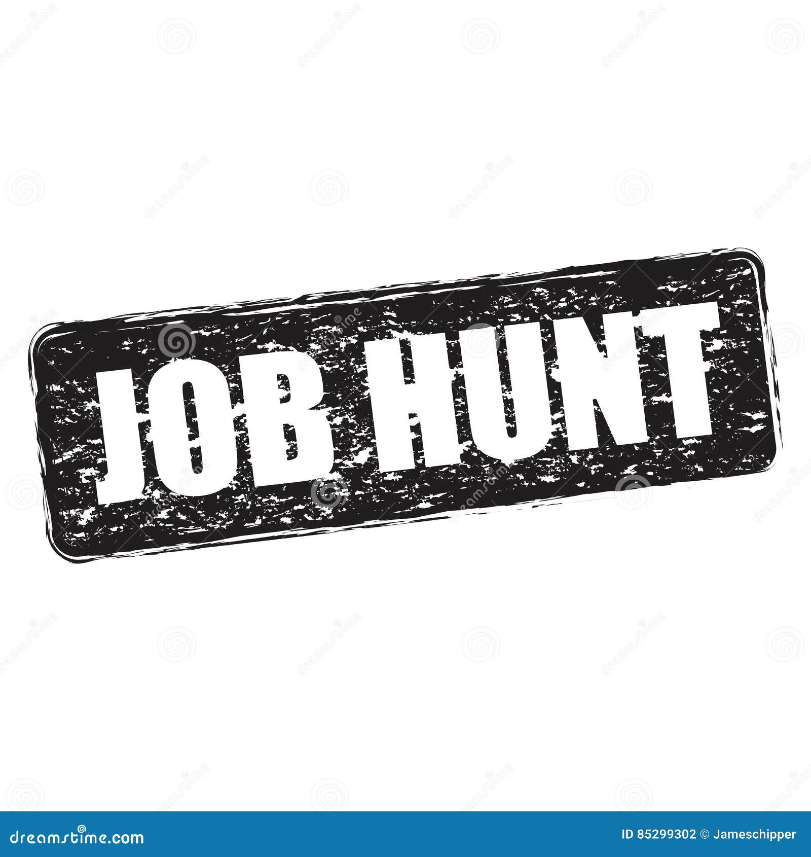 Job hunt stamp stock illustration. Illustration of appointment - 85299302