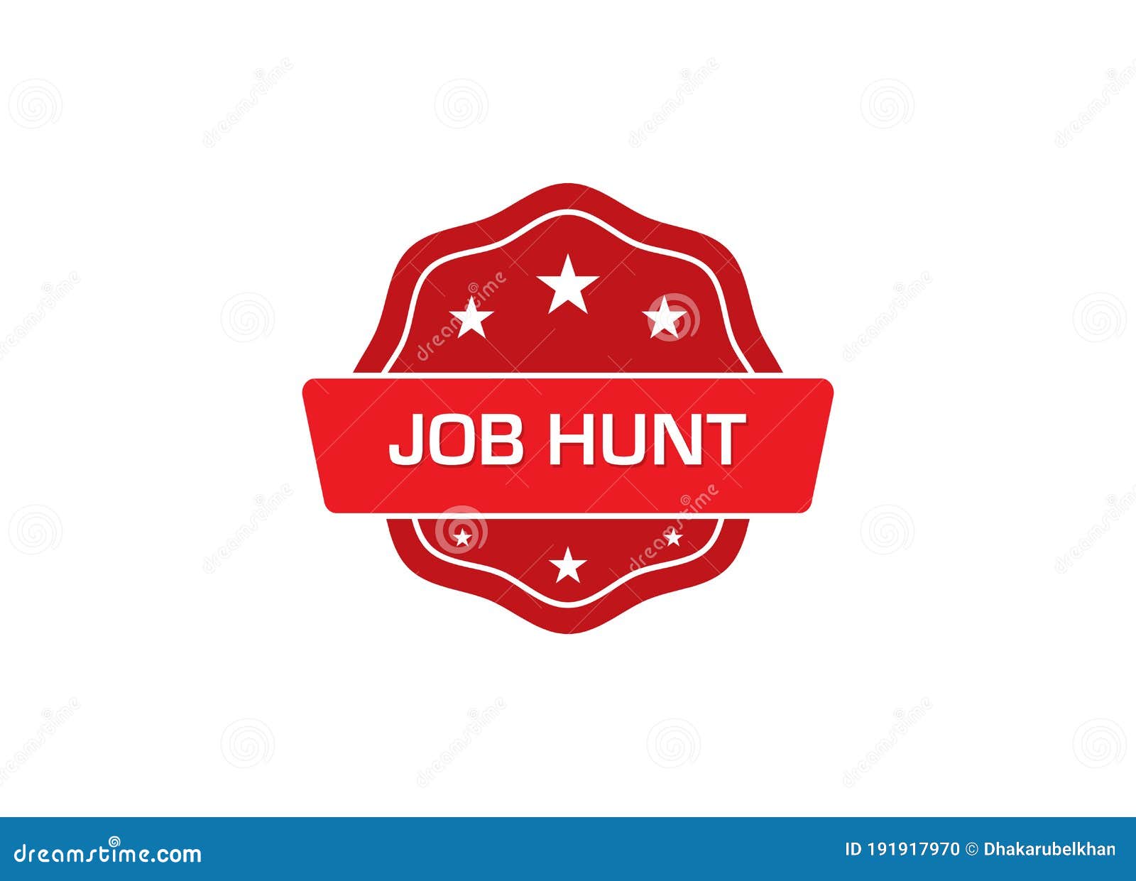 Job Hunt Stamp, Job Hunt Rubber Stamp, Stock Vector - Illustration of ...