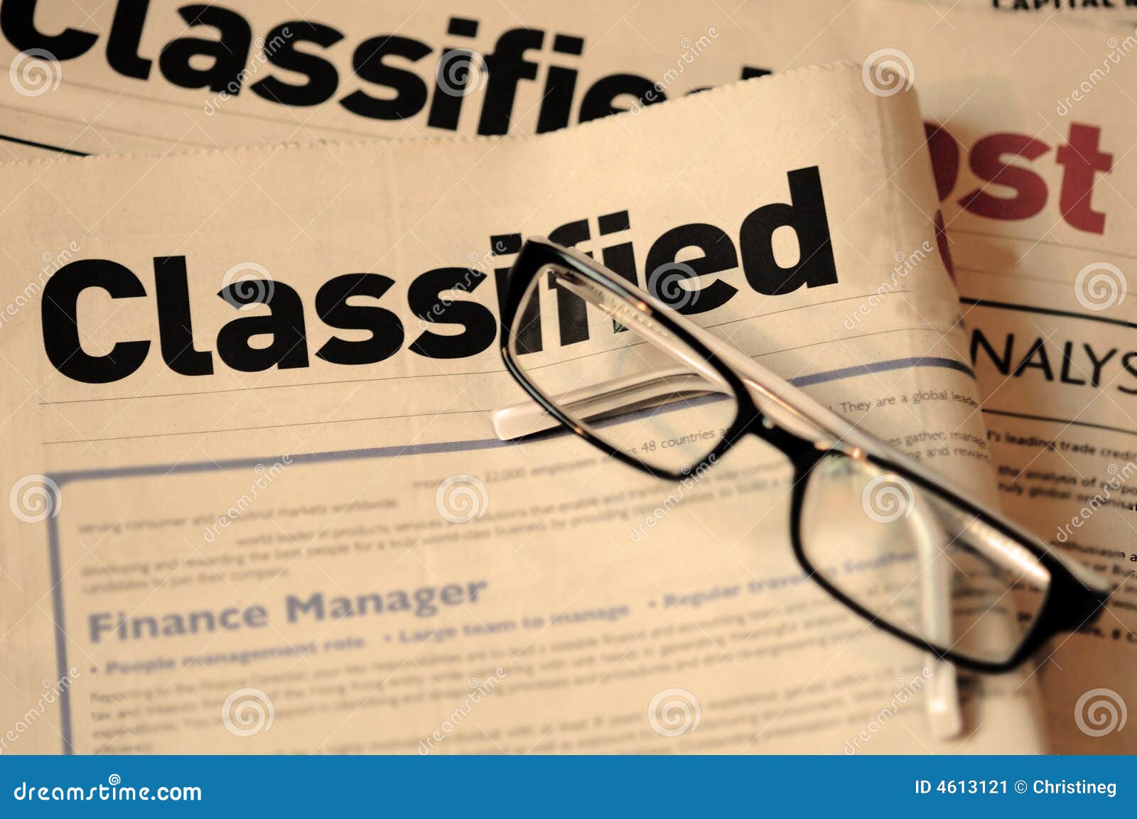 Job hunting stock image. Image of employer, glasses, studio - 4613121