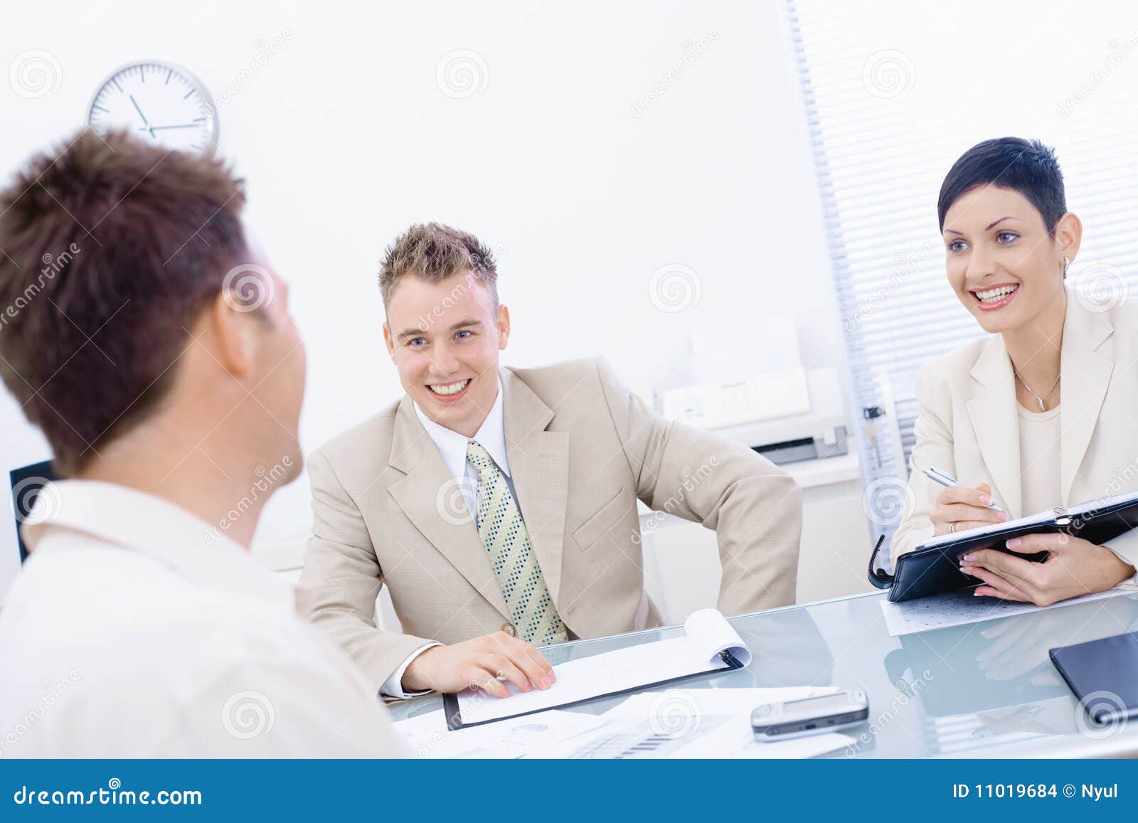 Job interview stock photo. Image of attractive, cooperation - 11019684