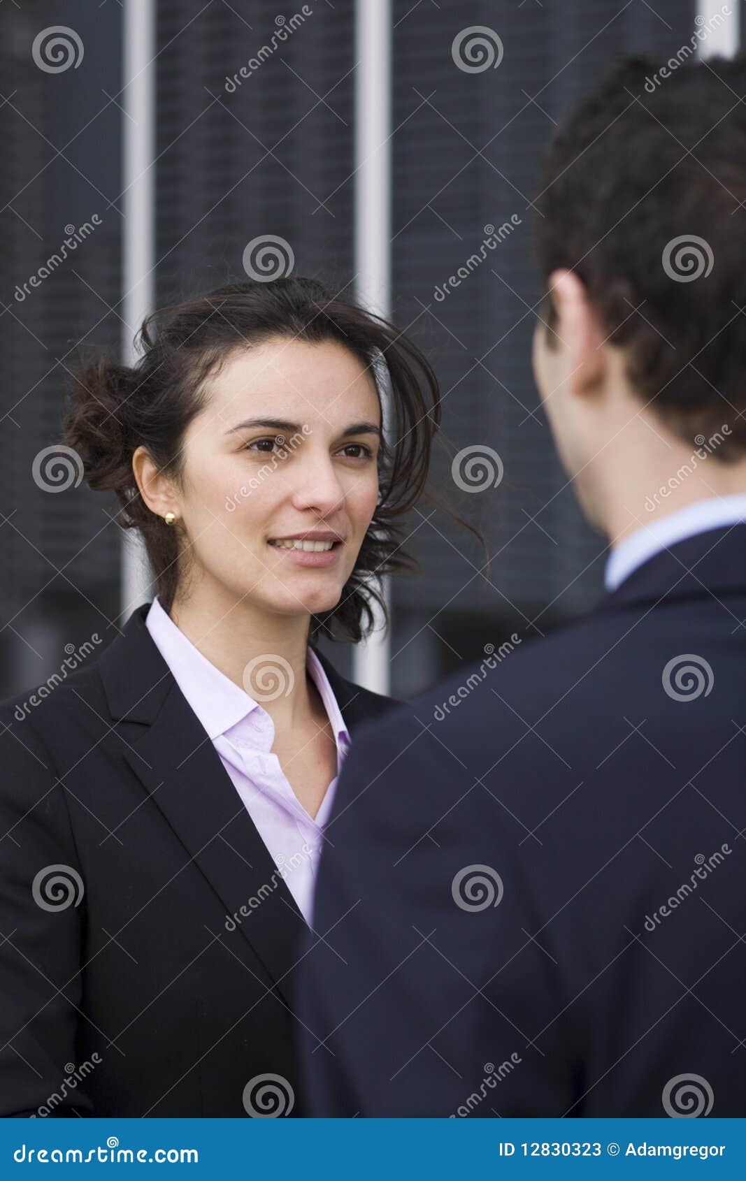 Job interview stock image. Image of cheerful, adult, caucasian - 12830323