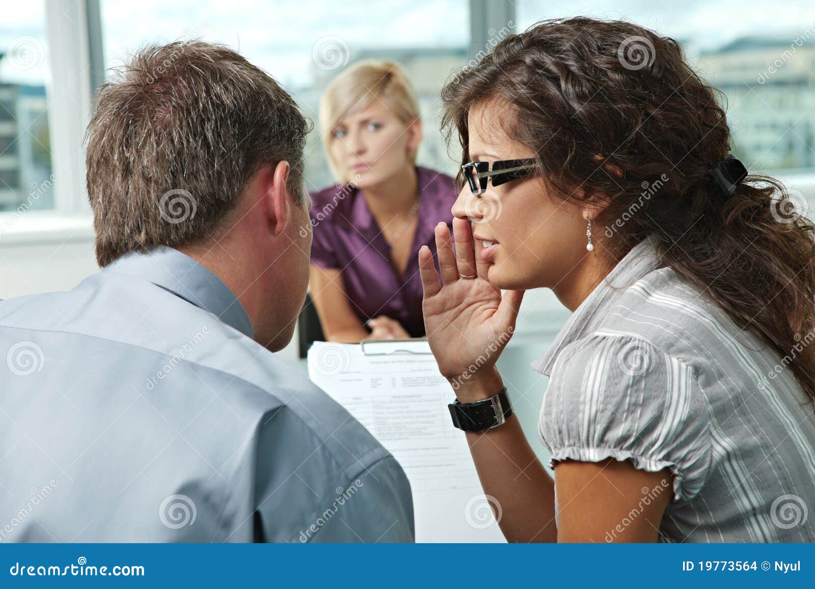 Job interview stock photo. Image of caucasian, females - 19773564