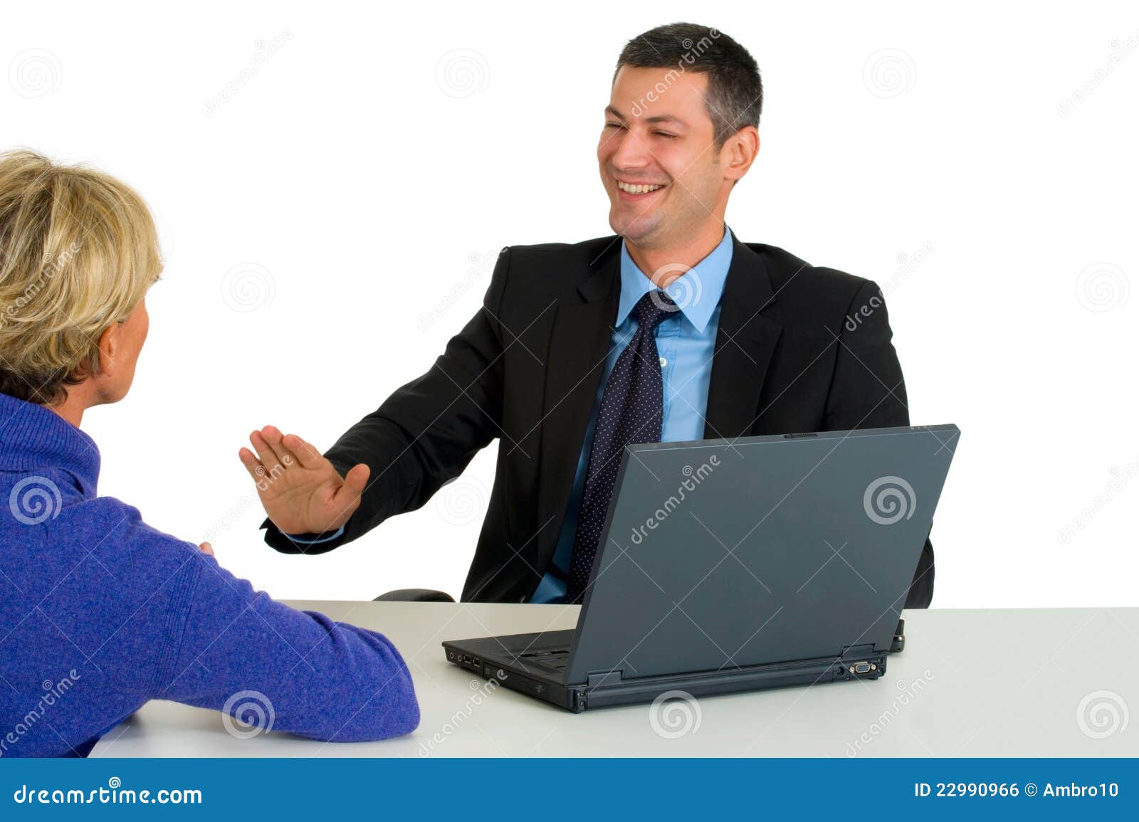 Job interview stock photo. Image of happy, interview - 22990966