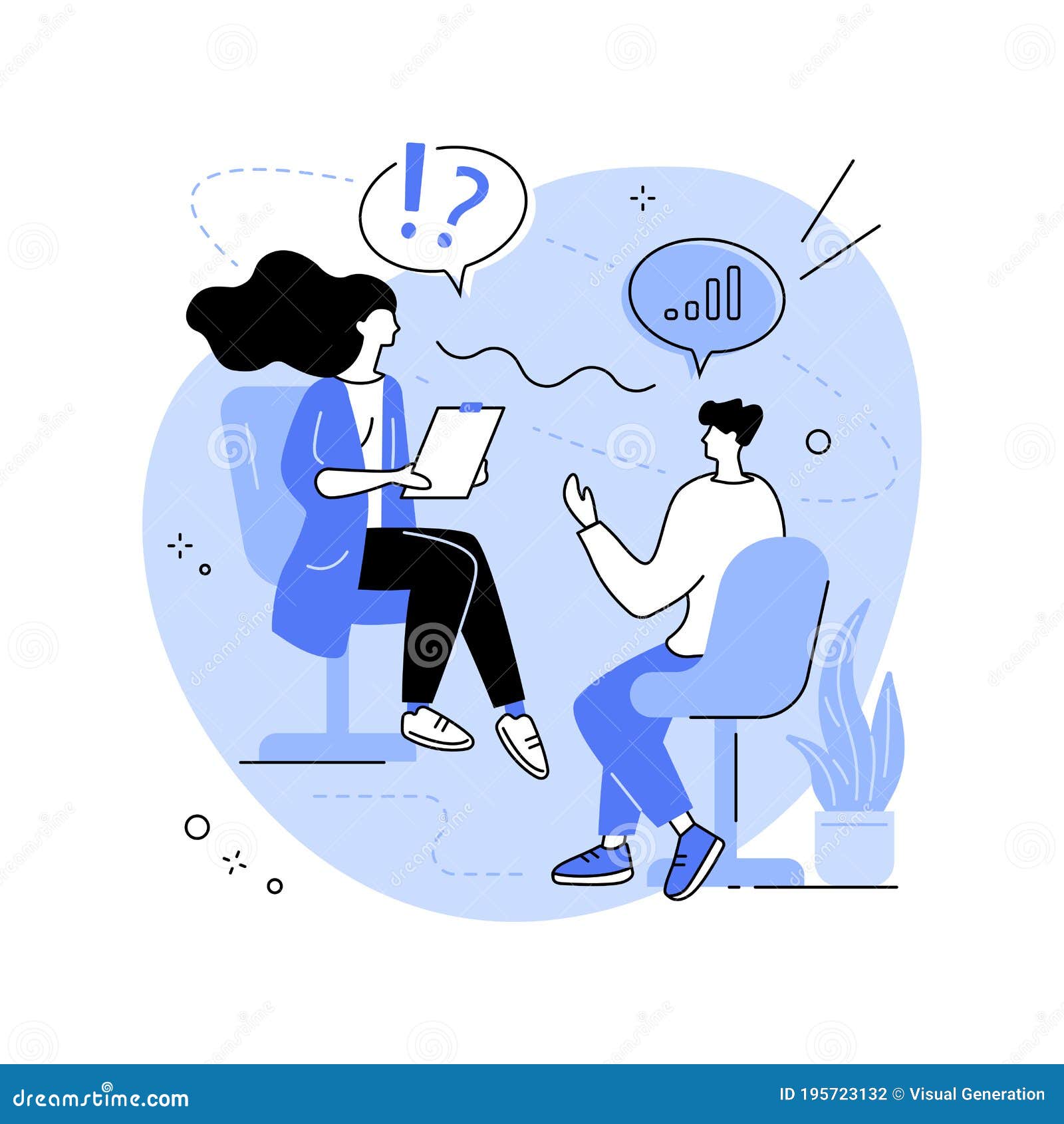 Job Interview Abstract Concept Vector Illustration. Stock Vector ...