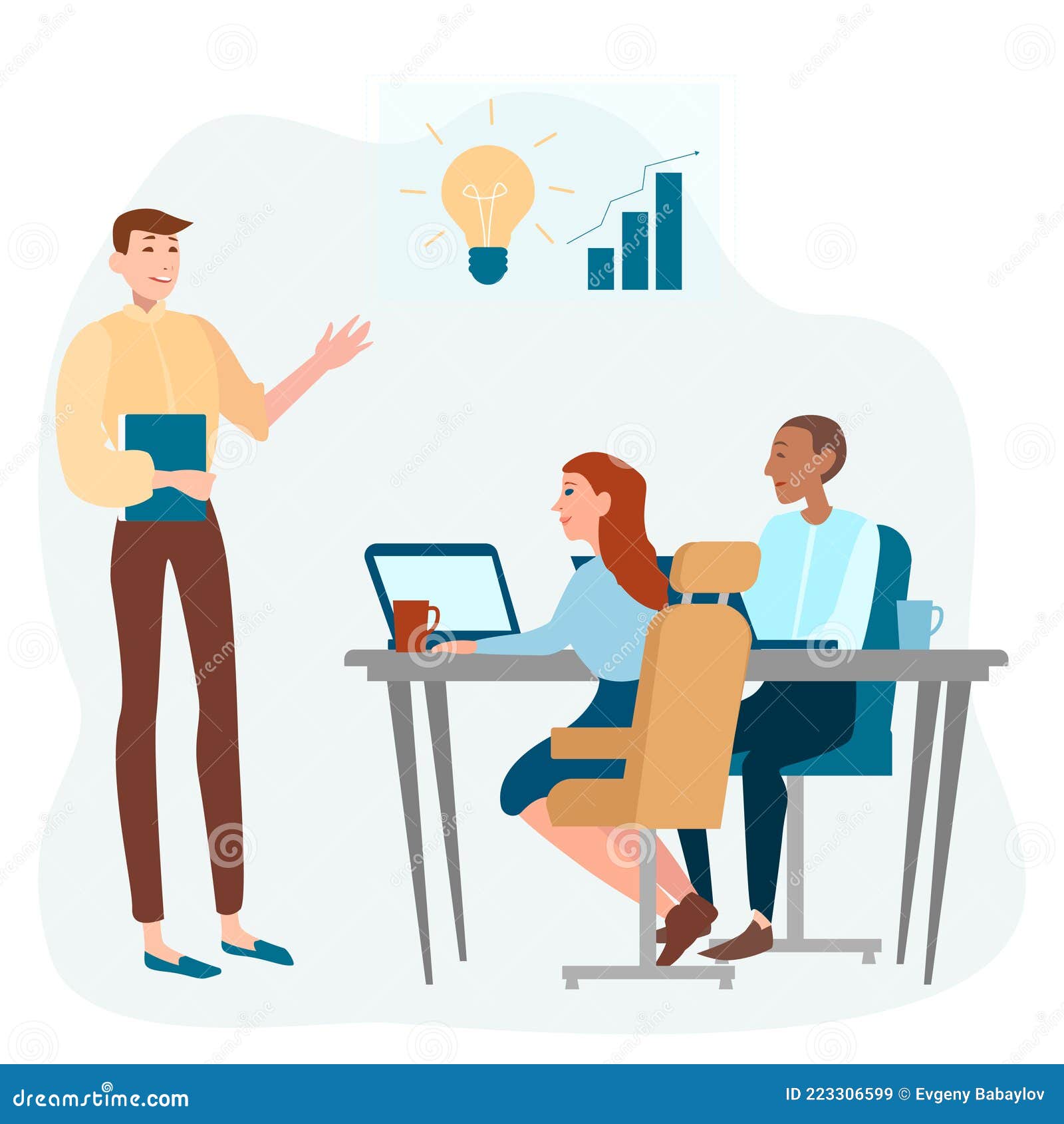 Job Interview, Business Team, Successful Exam - Vector Stock Vector ...