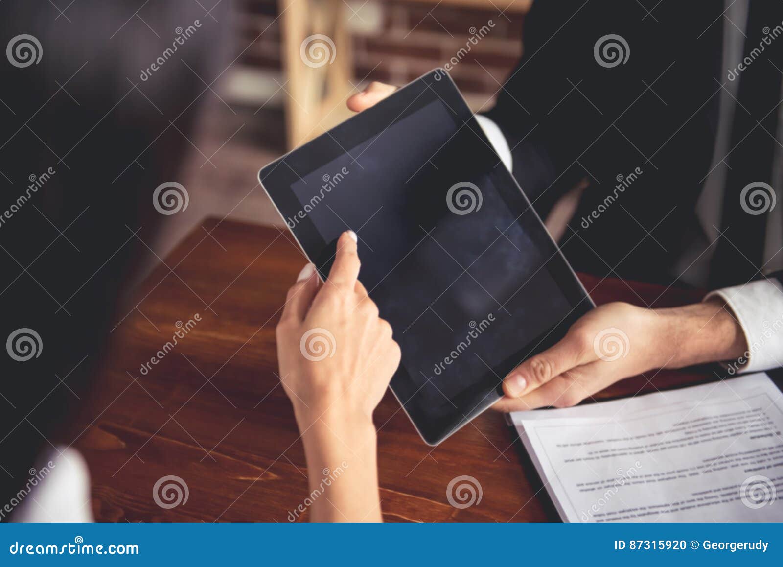 At the job interview stock photo. Image of communication - 87315920