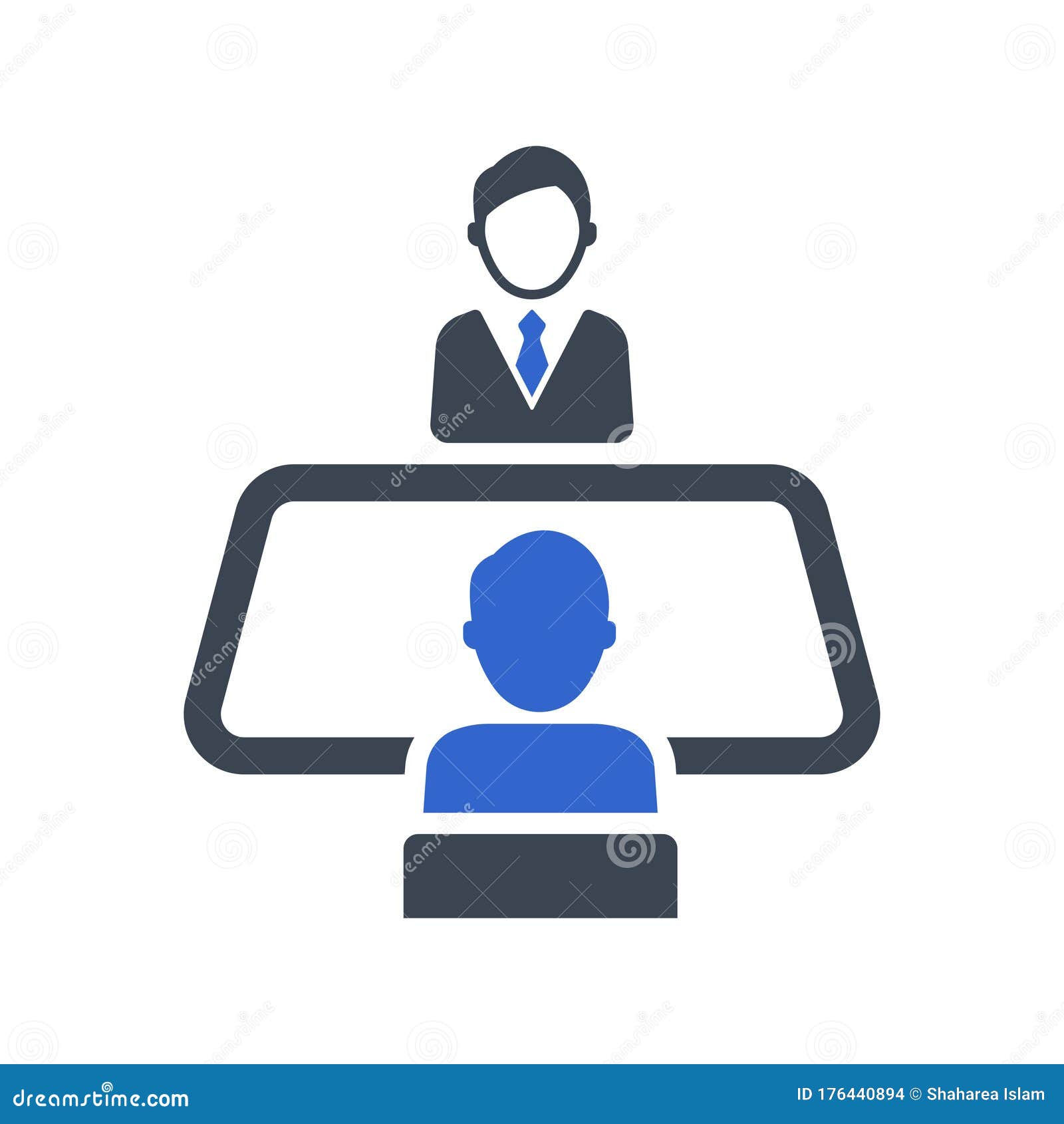 Job Interview icon stock vector. Illustration of sign - 176440894