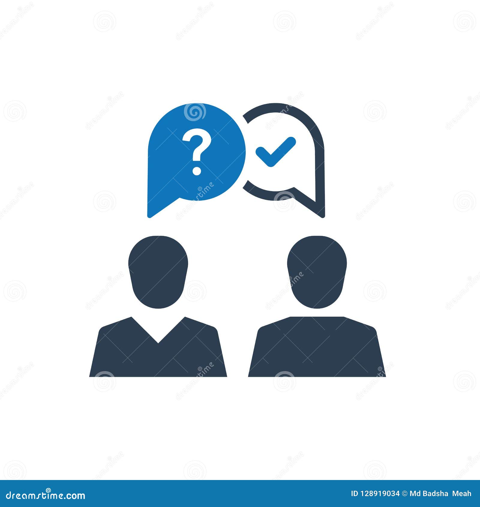 Job Interview Icon stock vector. Illustration of sign - 128919034