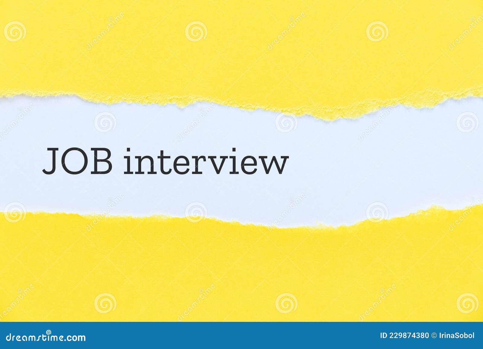 Job Interview Written on Yellow Paper Backdrop Stock Photo - Image of ...