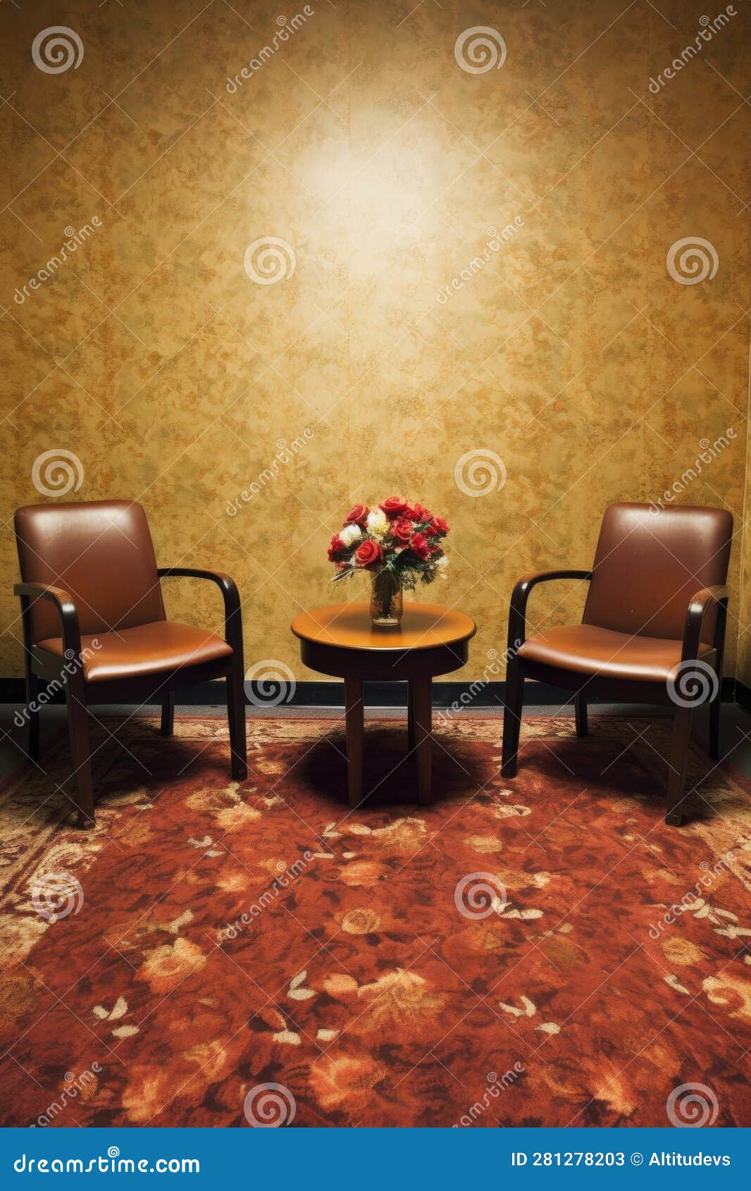 Job Interview Room with Two Empty Chairs Stock Illustration ...