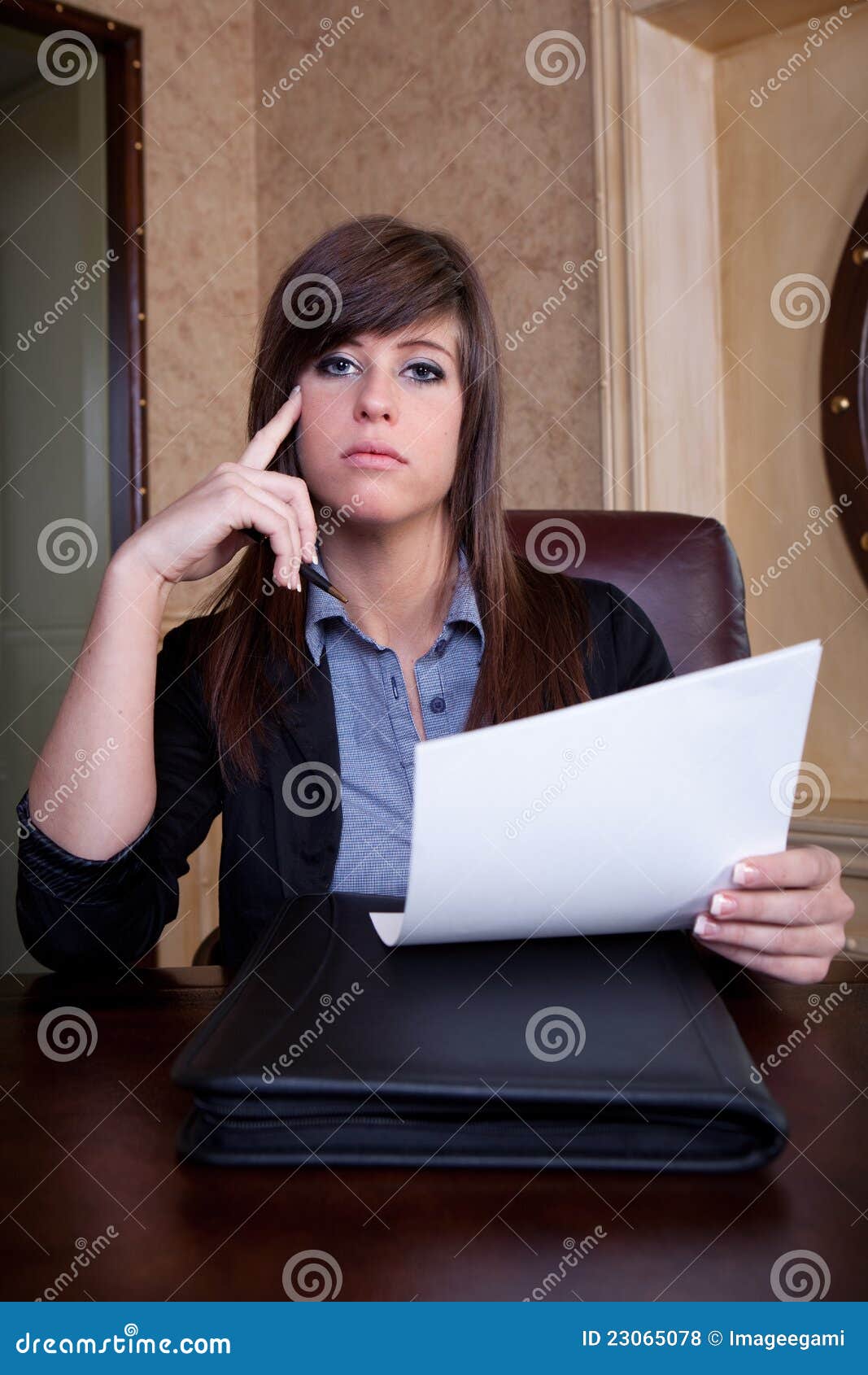 Job interview scrutiny stock photo. Image of beautiful - 23065078