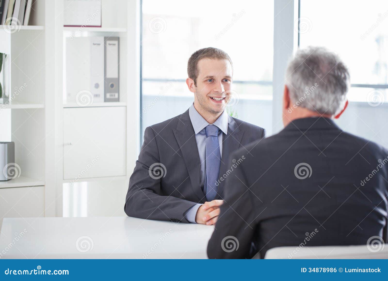 Job Interview stock photo. Image of applicant, work, cheerful - 34878986
