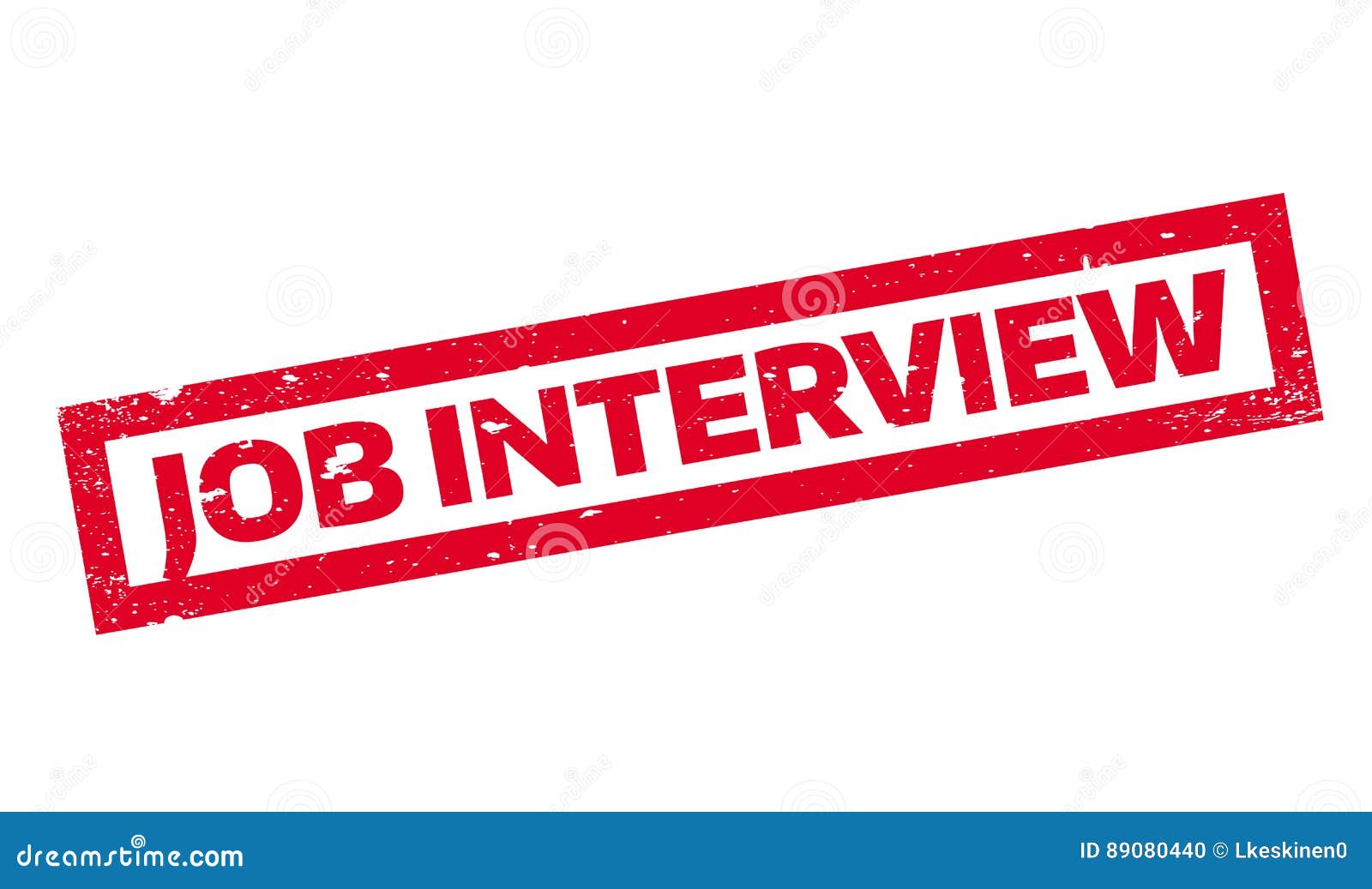 Job Interview-Stempel vektor abbildung. Illustration von getrennt ...