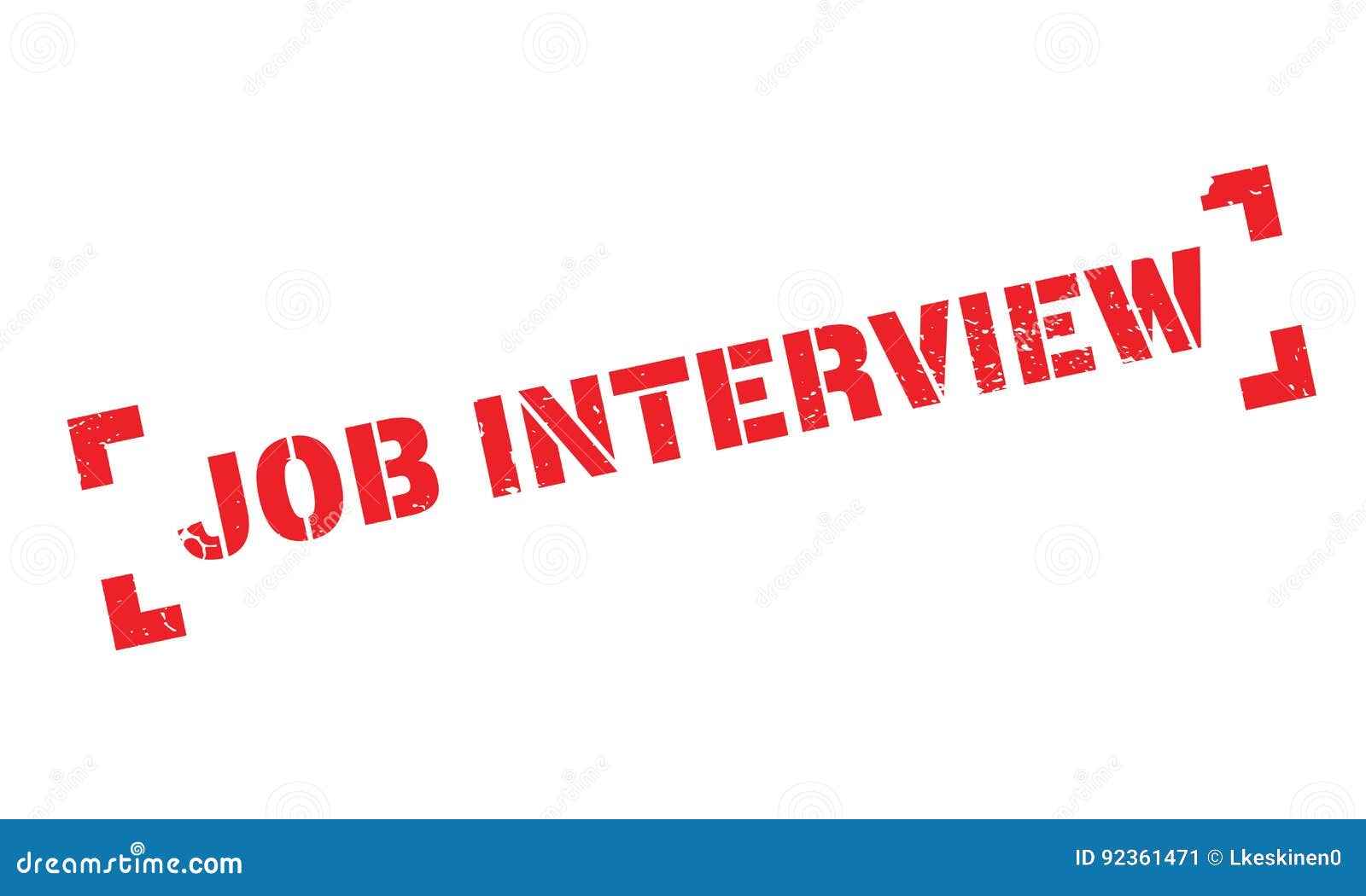 Job Interview-Stempel vektor abbildung. Illustration von zeichen - 92361471