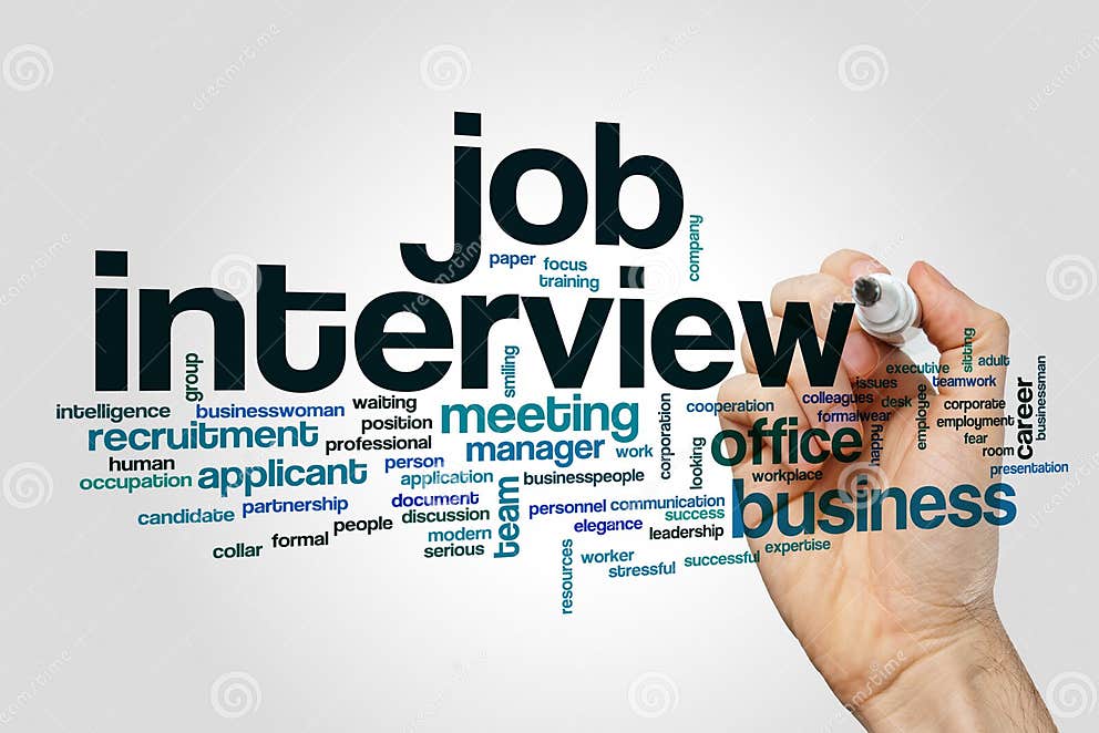 Job interview word cloud stock image. Image of businessman - 88648879