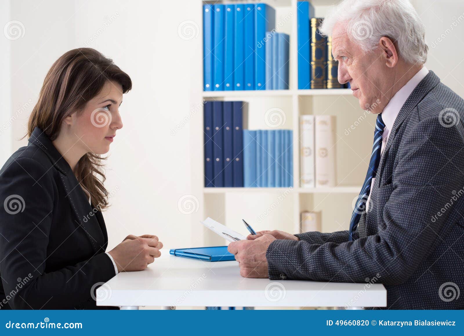 Job interview stock photo. Image of question, impression - 49660820