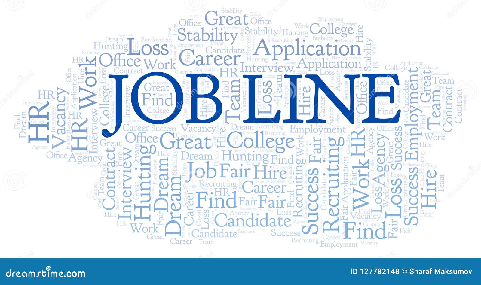 Job Line word cloud. stock illustration. Illustration of tagcloud ...
