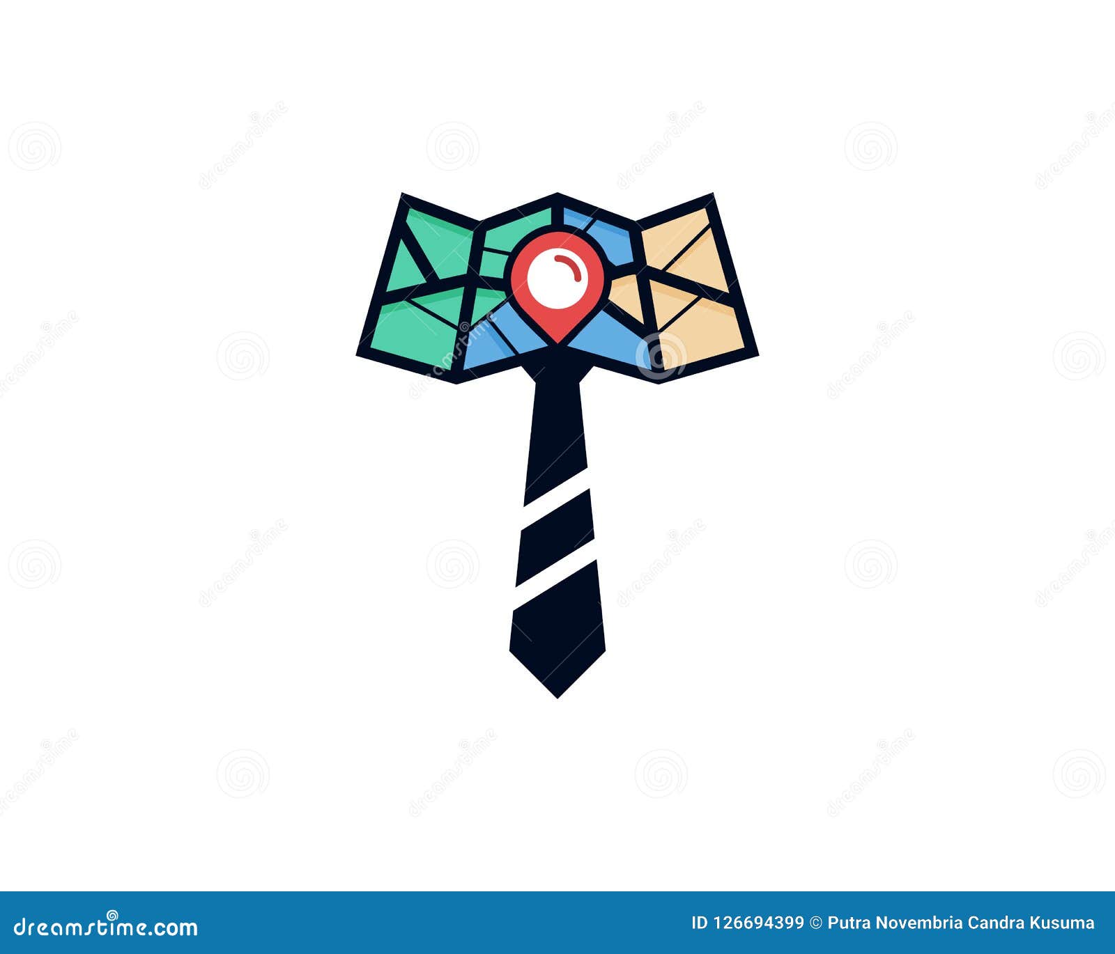 Job Map Logo Icon Design stock vector. Illustration of agency - 126694399