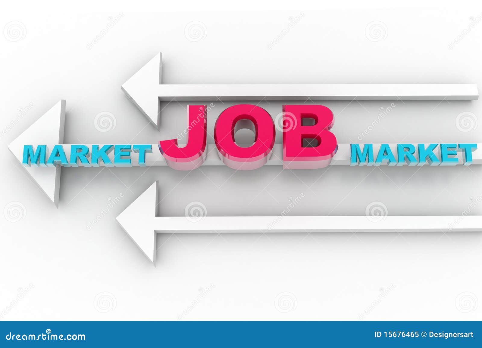 Job market and arrow stock illustration. Illustration of employment ...