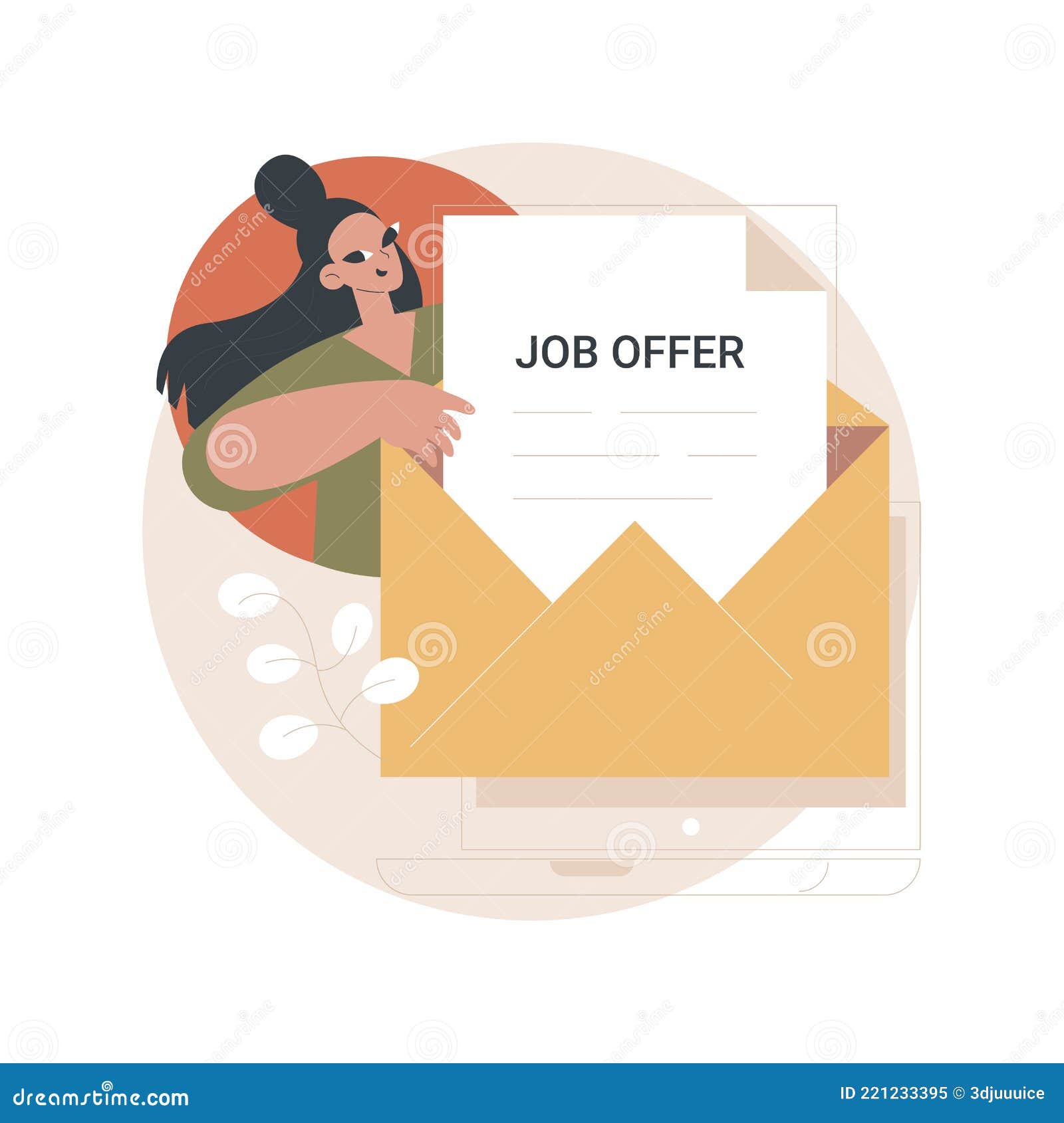 Job Offer Abstract Concept Vector Illustration. Stock Vector ...