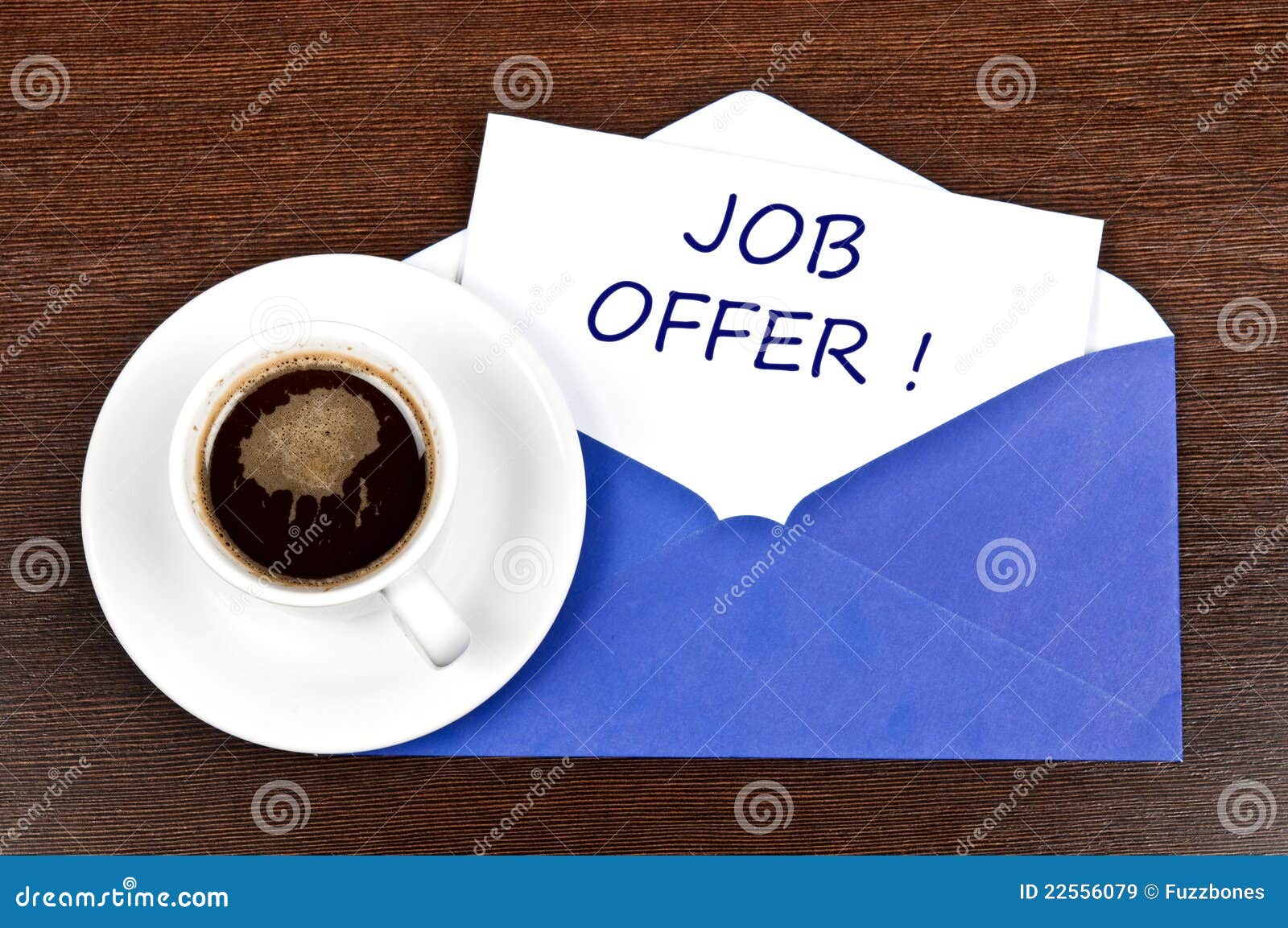 Job offer message stock image. Image of envelope, employment - 22556079