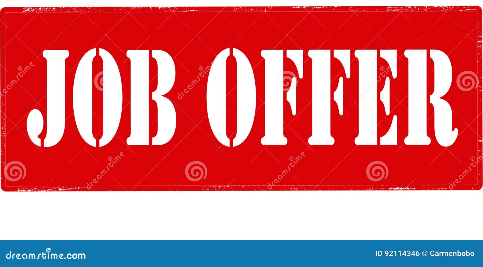 Job offer stock illustration. Illustration of inside - 92114346