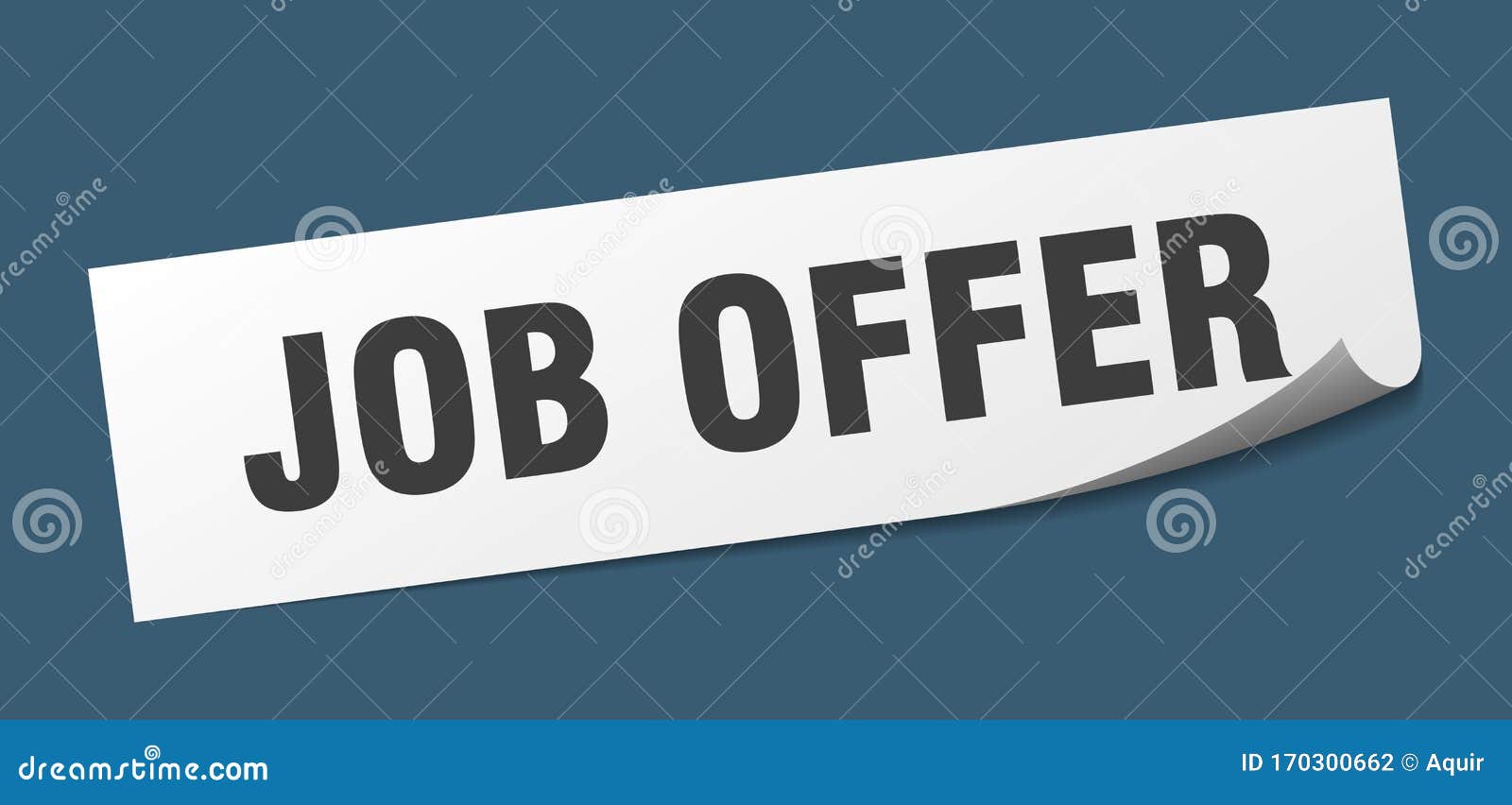 Job Offer Sticker. Job Offer Square Sign Stock Vector - Illustration of ...