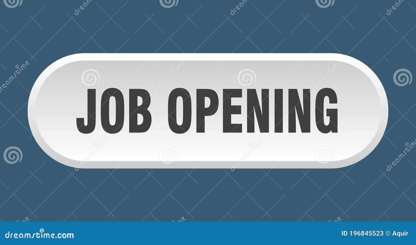 Job Opening Button. Rounded Sign on White Background Stock Vector ...