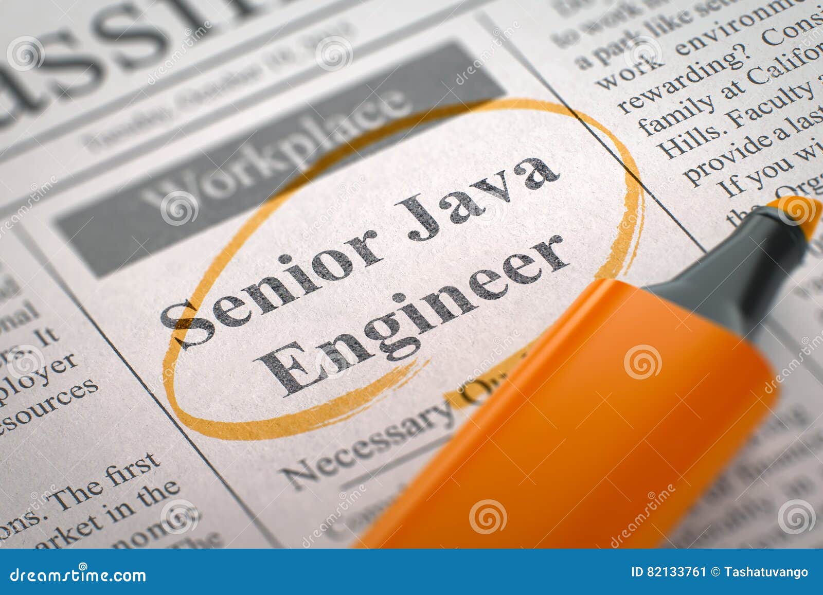 Job Opening Senior Java Engineer 3d Illustrazione di Stock - Illustrazione di classificazioni ...