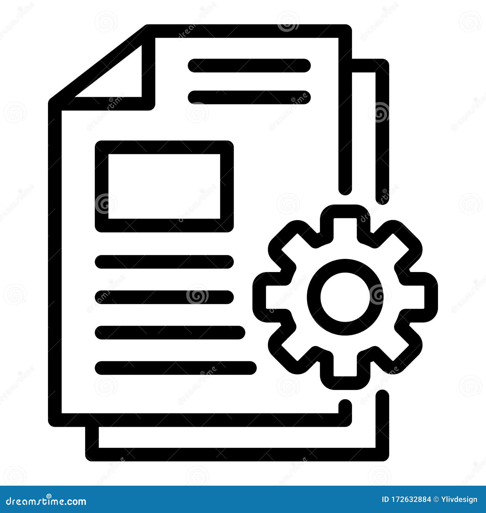 Job Paper Icon, Outline Style Stock Vector - Illustration of career ...