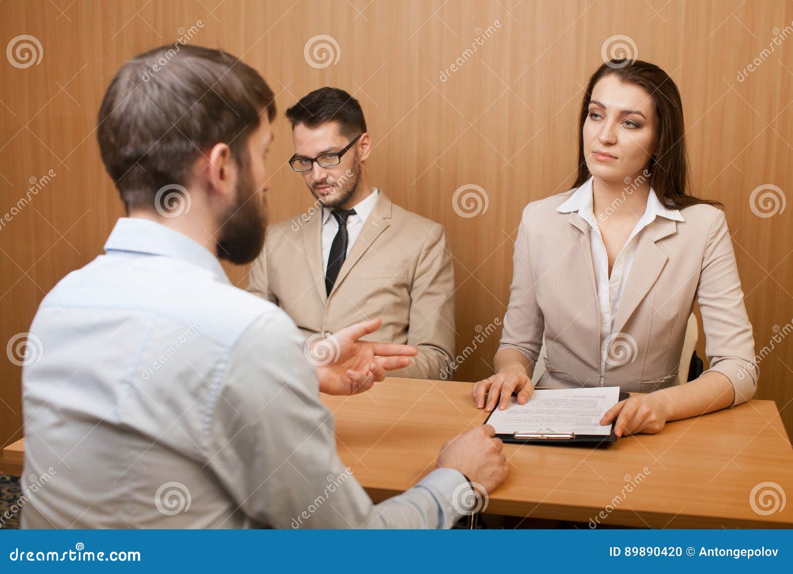 Job recruitment interview stock photo. Image of business - 89890420