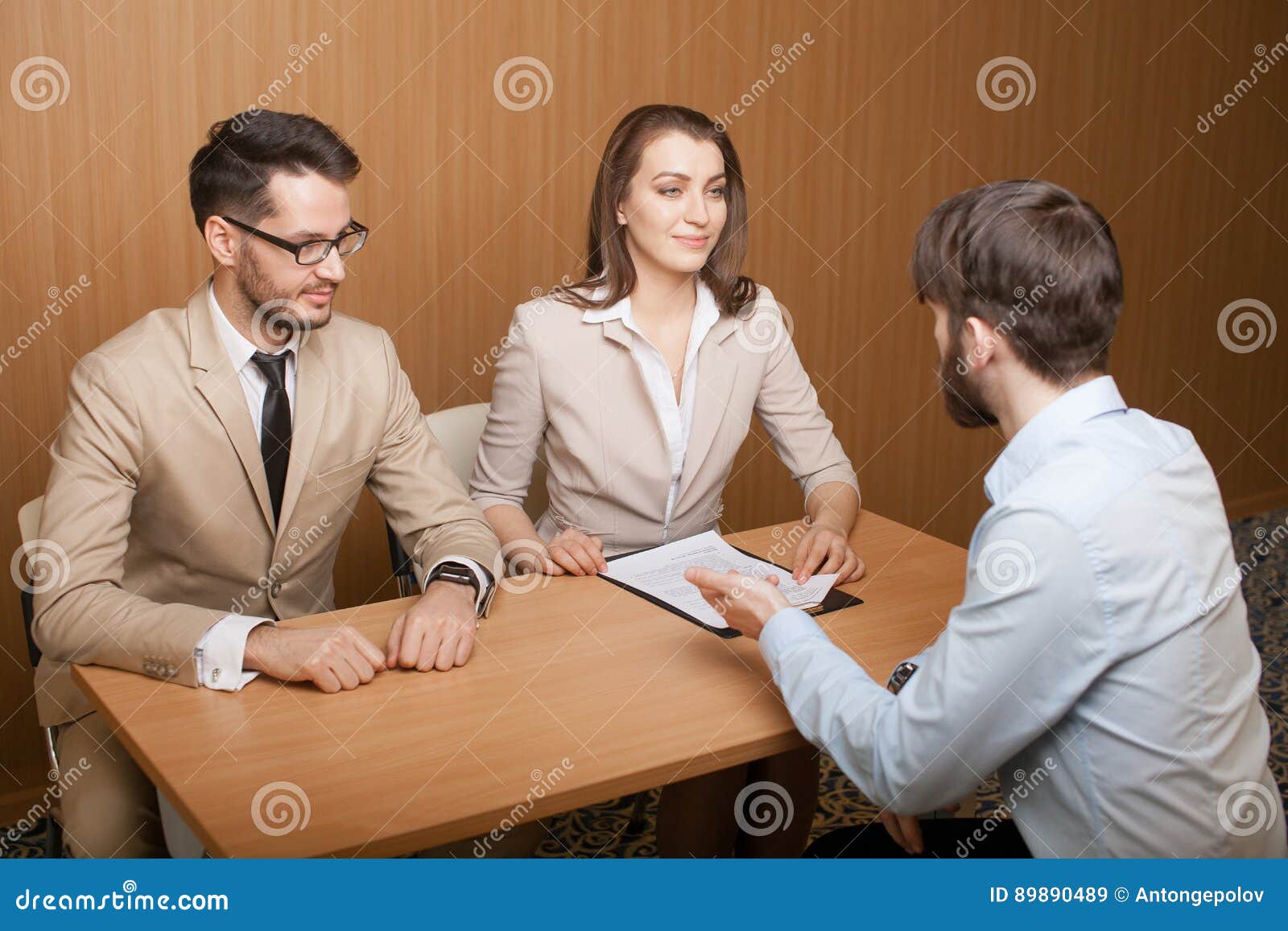 Job recruitment interview stock image. Image of corporate - 89890489