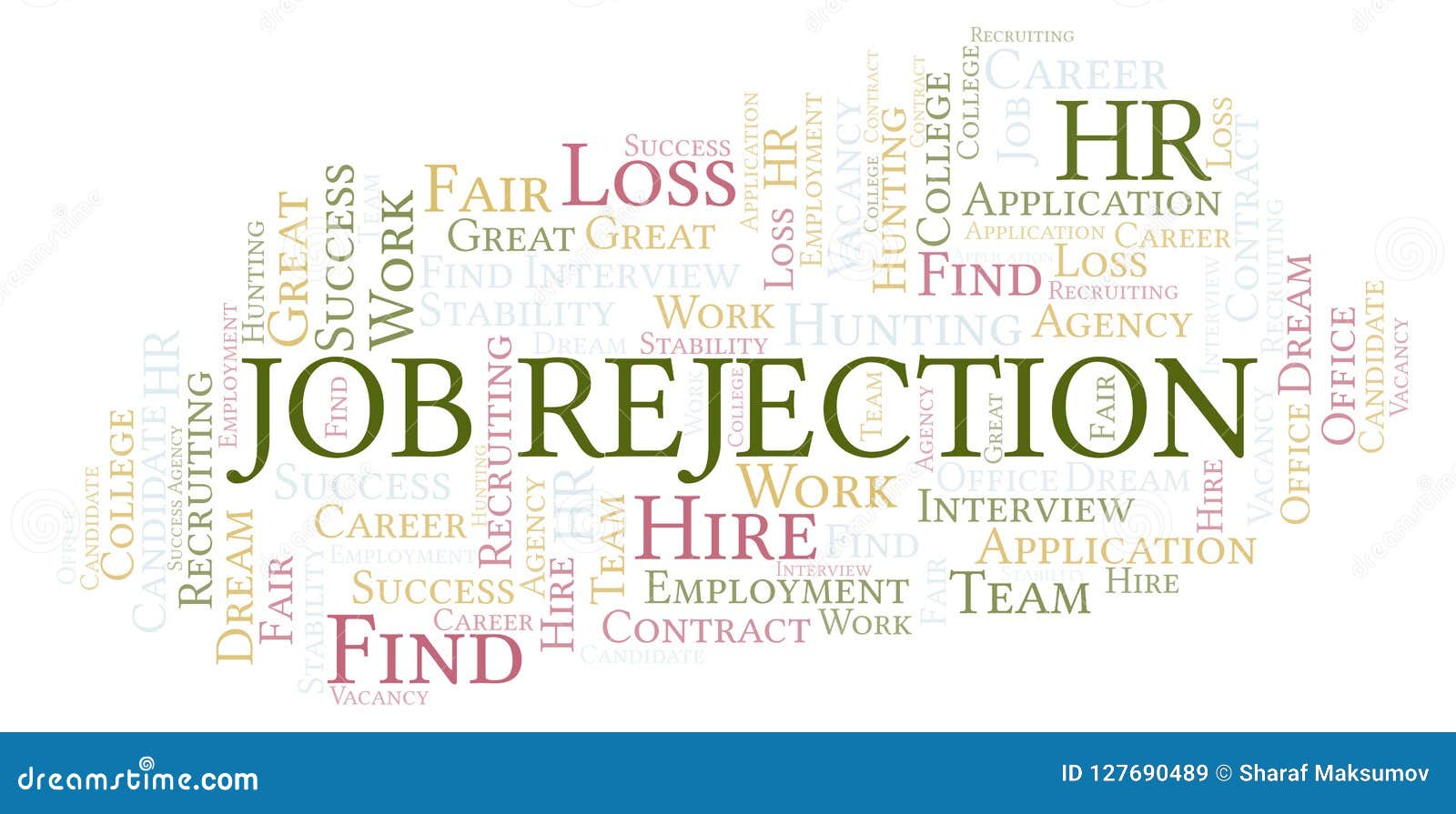 Job Rejection Word On Purple Royalty-Free Stock Photo | CartoonDealer ...