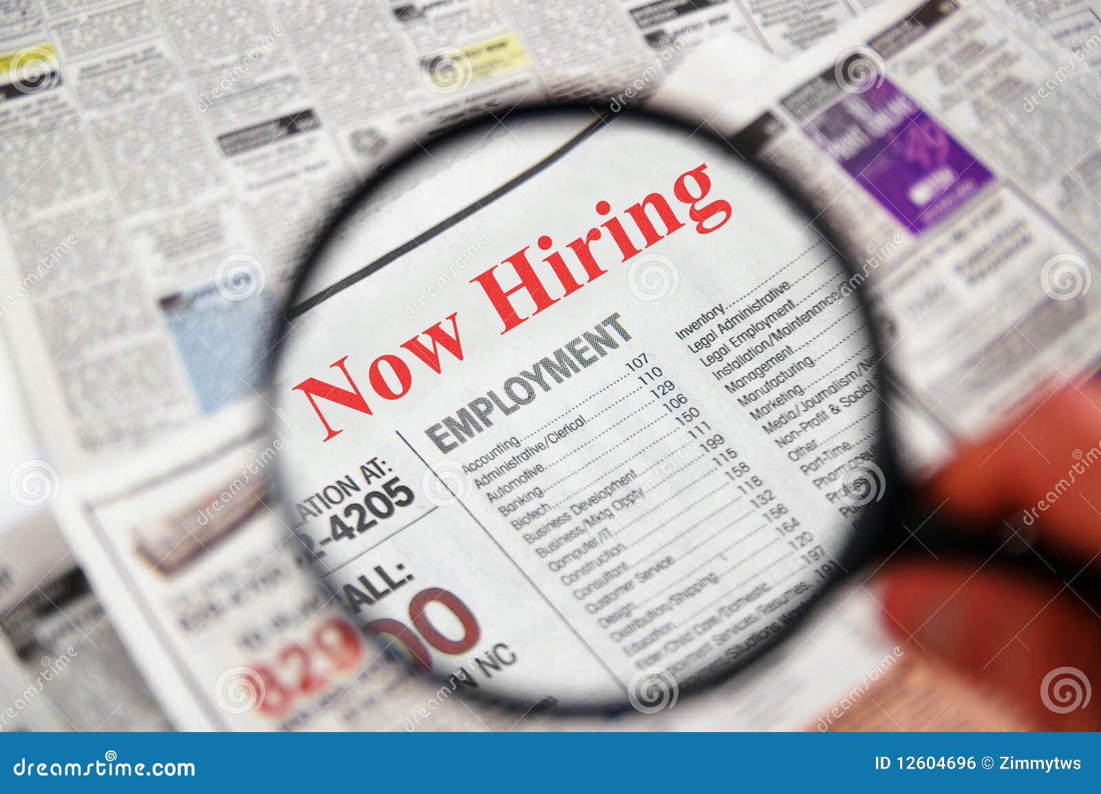 Job search stock photo. Image of unemployment, employment - 12604696